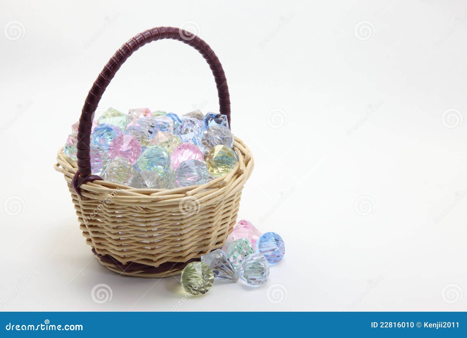 Acrylic Diamond with a Basket Stock Photo - Image of interior, beige ...