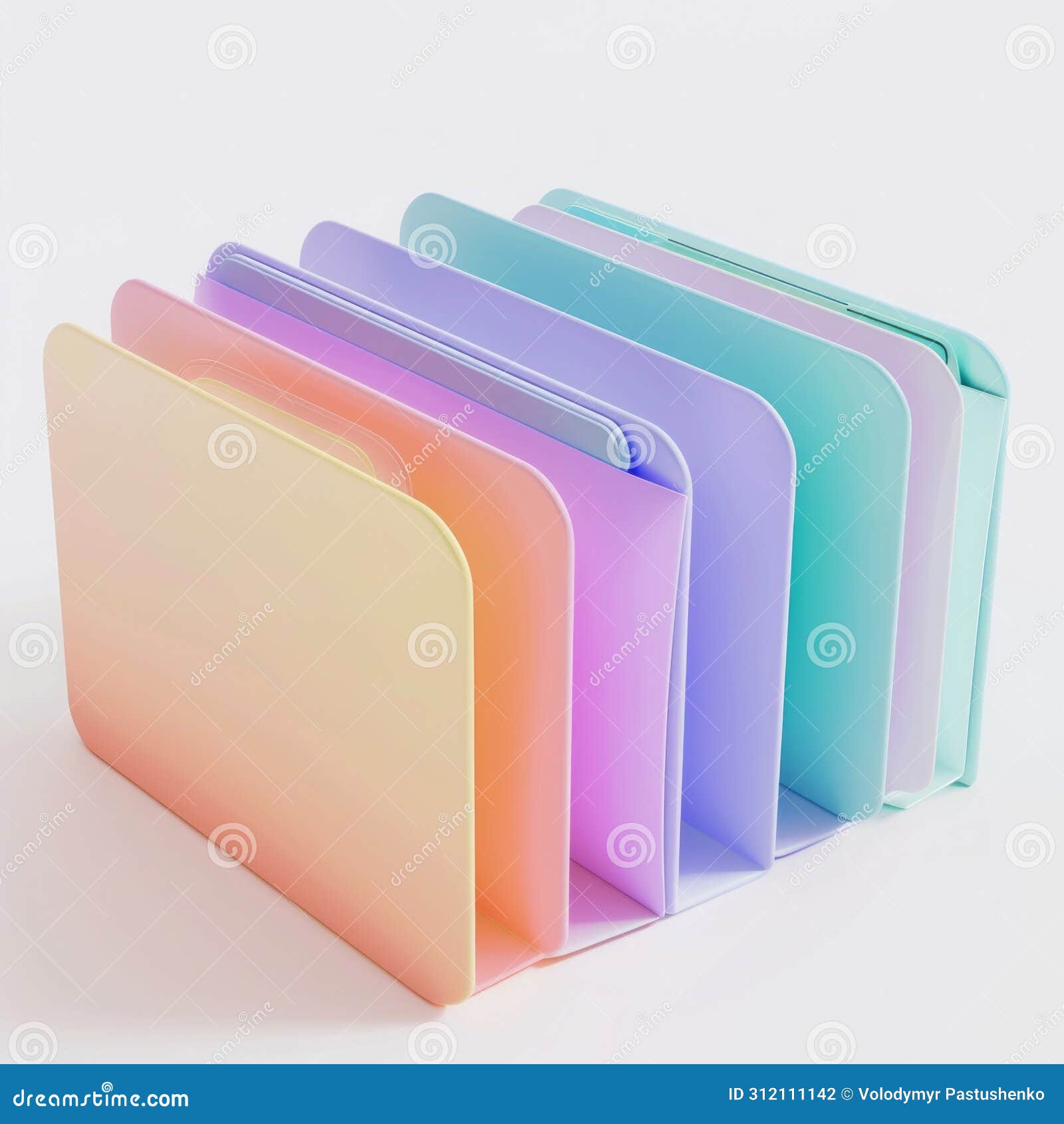Acrylic Folders - Set of 6 with Your Logo Stock Photo - Image of stack ...