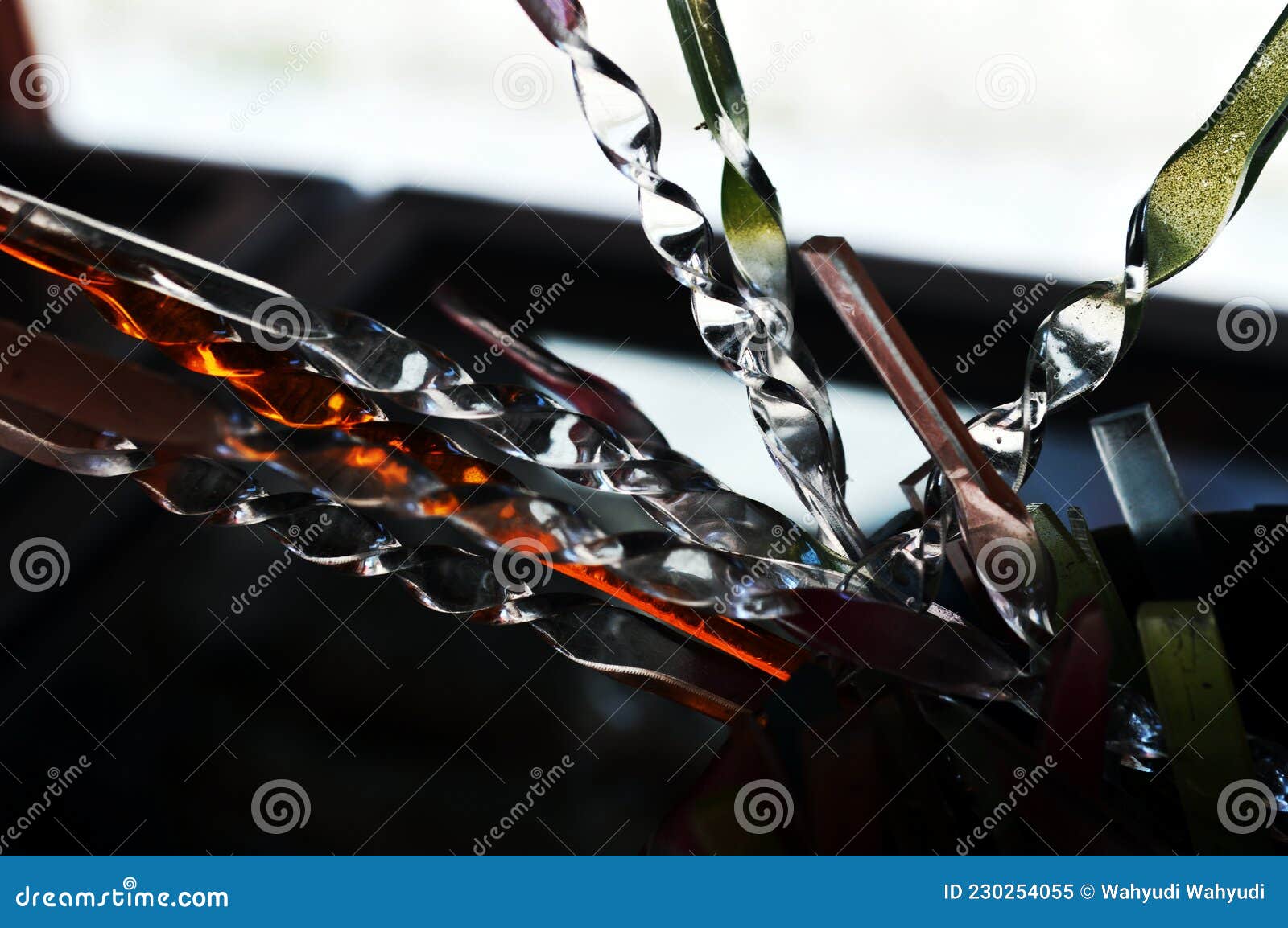 Acrylic Glass Reflection on Clear Glass Surface Stock Image - Image of ...