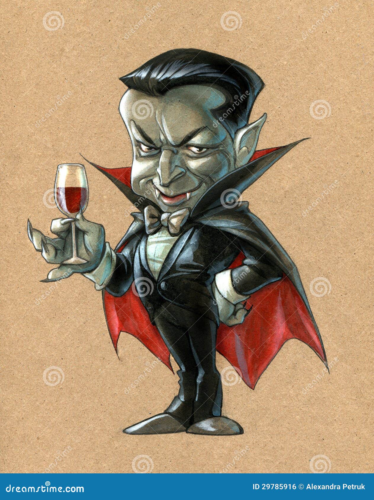 Count Dracula stock illustration. Illustration of comic - 29785916