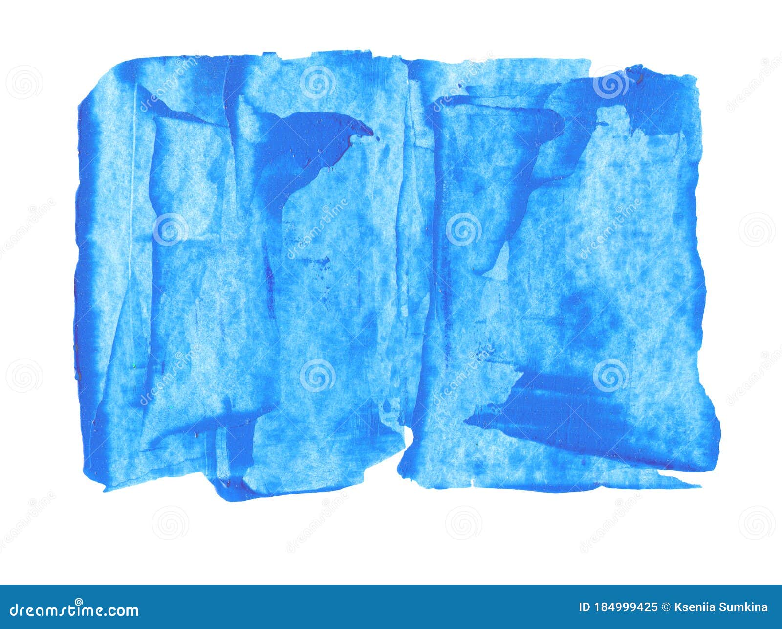 Acrylic Hand Drawn Abstract Bright Blue Pattern Stock Image - Image of ...