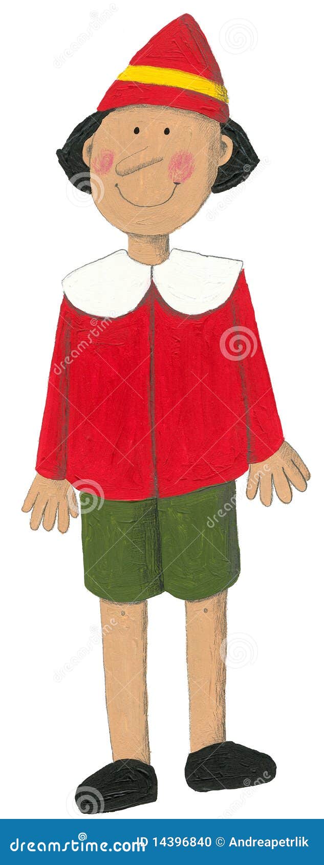 Pinocchio Wood Boy Fairy Tale Cartoon Vector | CartoonDealer.com #189204601