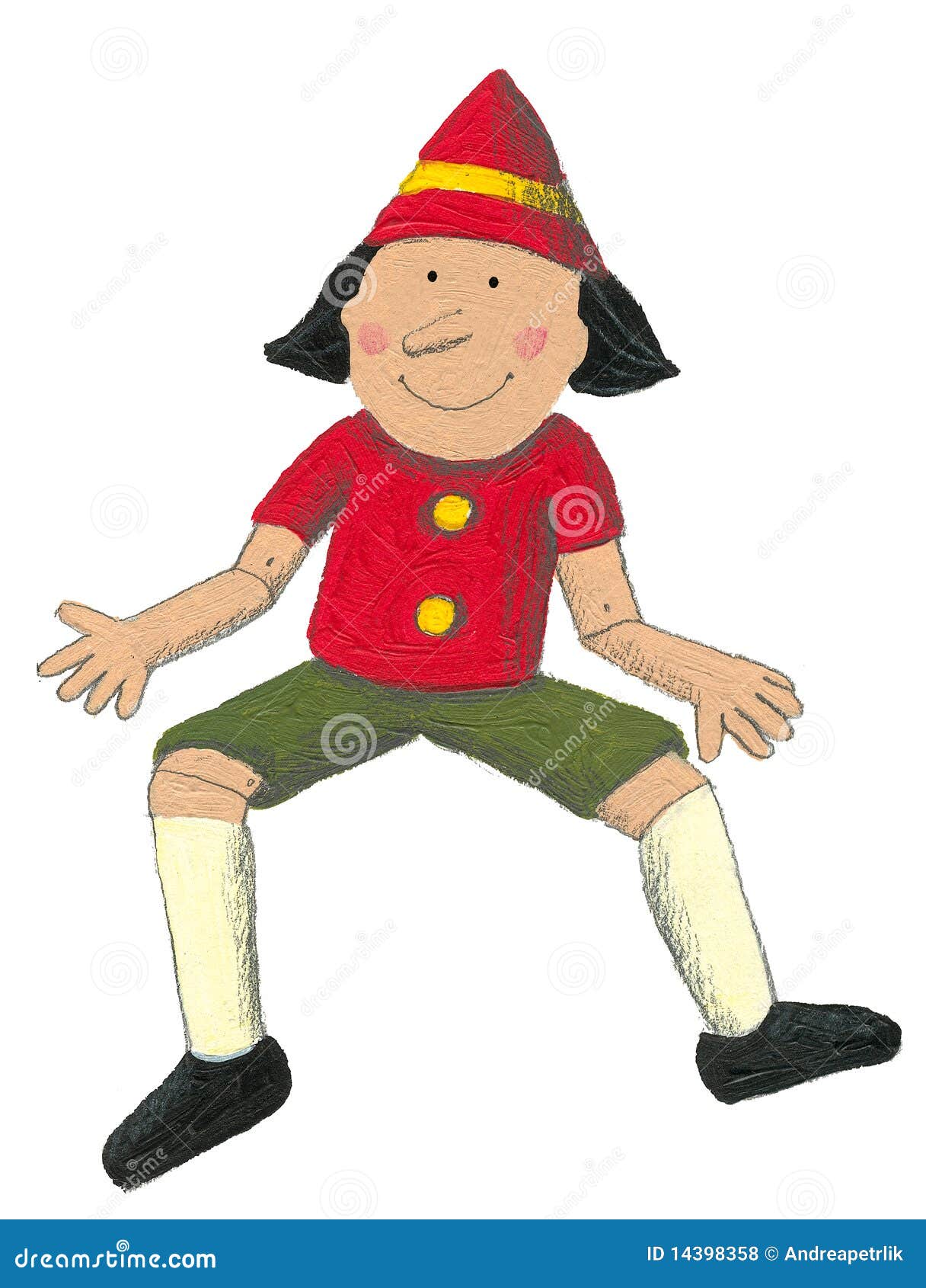 Pinocchio Wood Boy Fairy Tale Vector Illustration | CartoonDealer.com ...