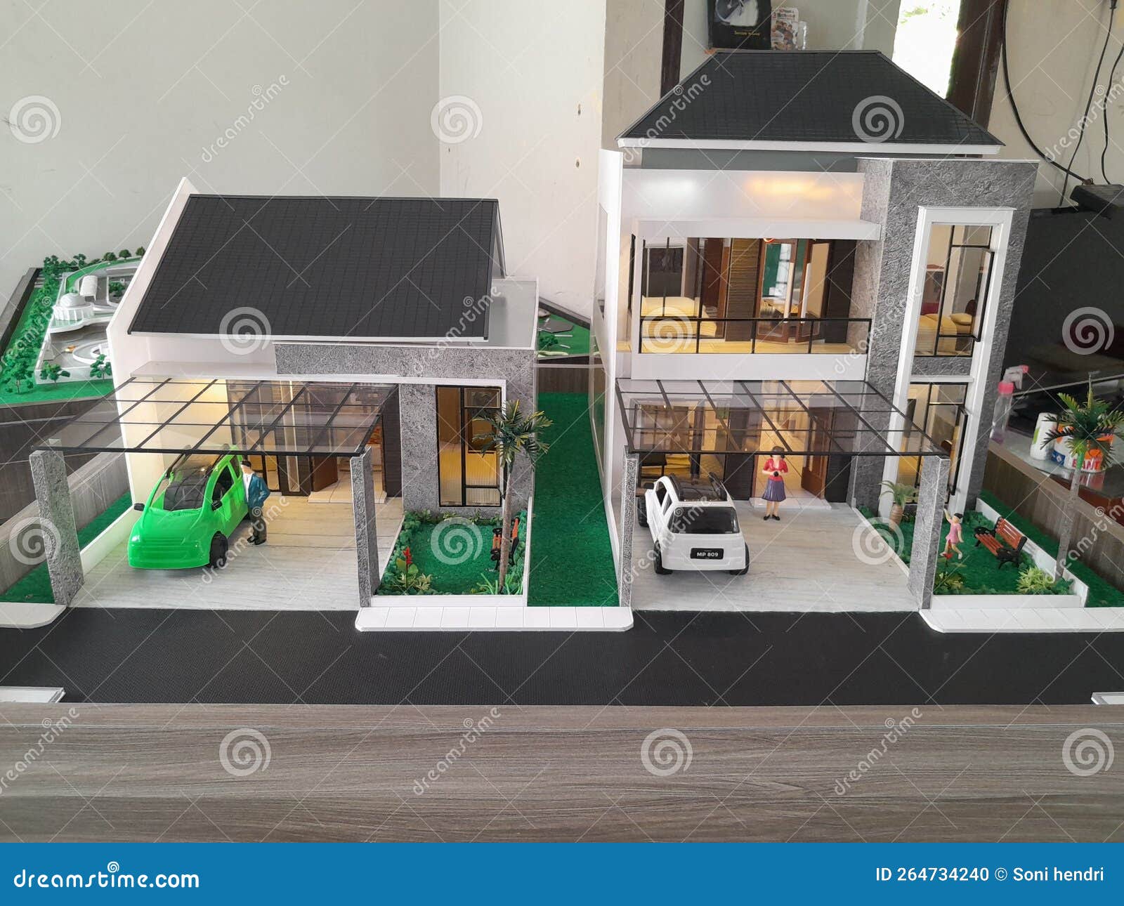 House in small scale editorial image. Image of shelf - 264734240