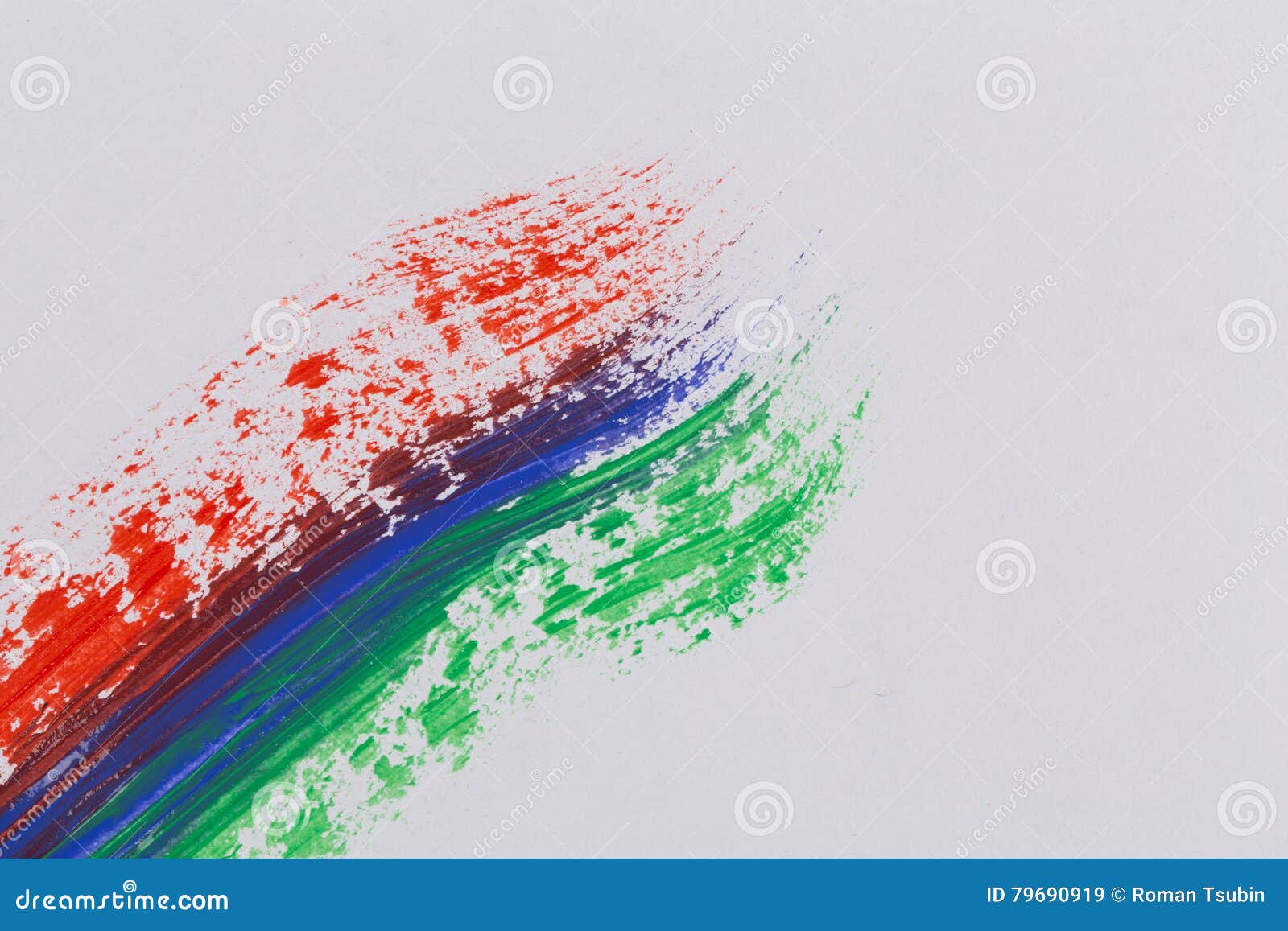 Acrylic Paint Colorful Brush Strokes Stock Image - Image of drawn ...