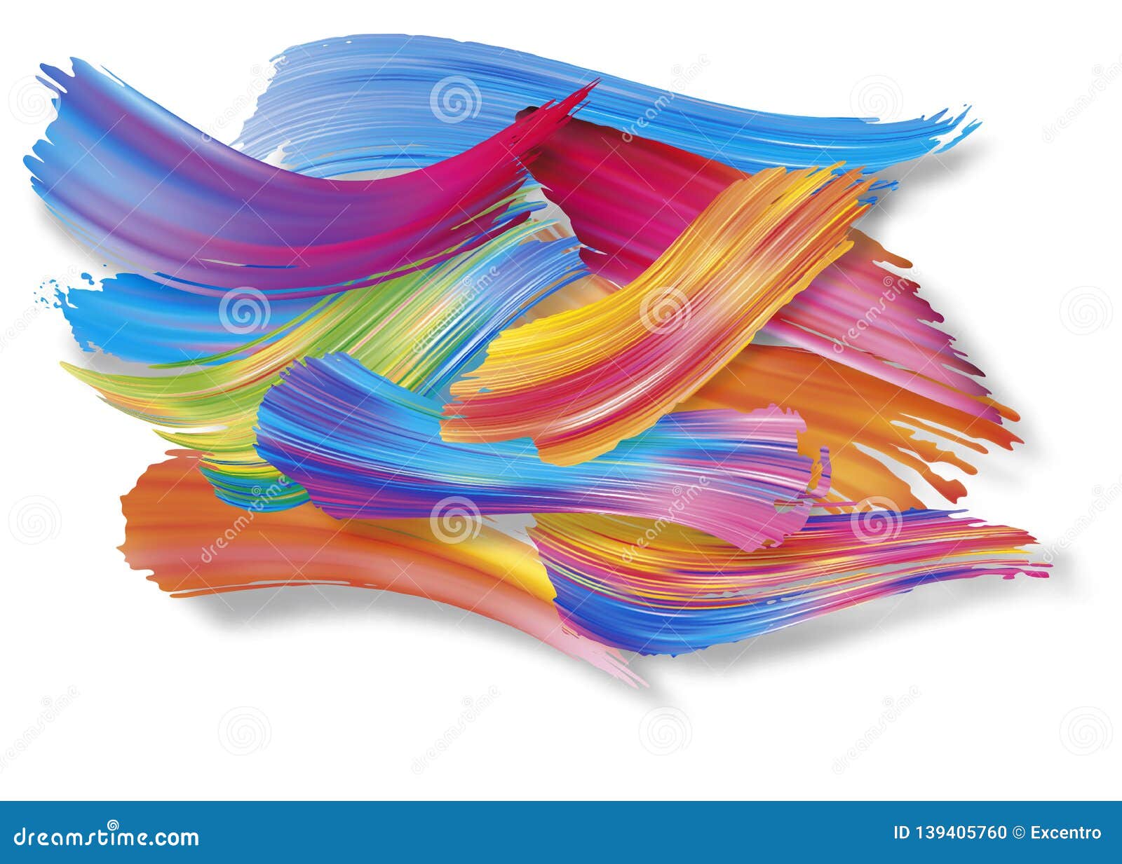 Acrylic paint stock vector. Illustration of isolated - 139405760