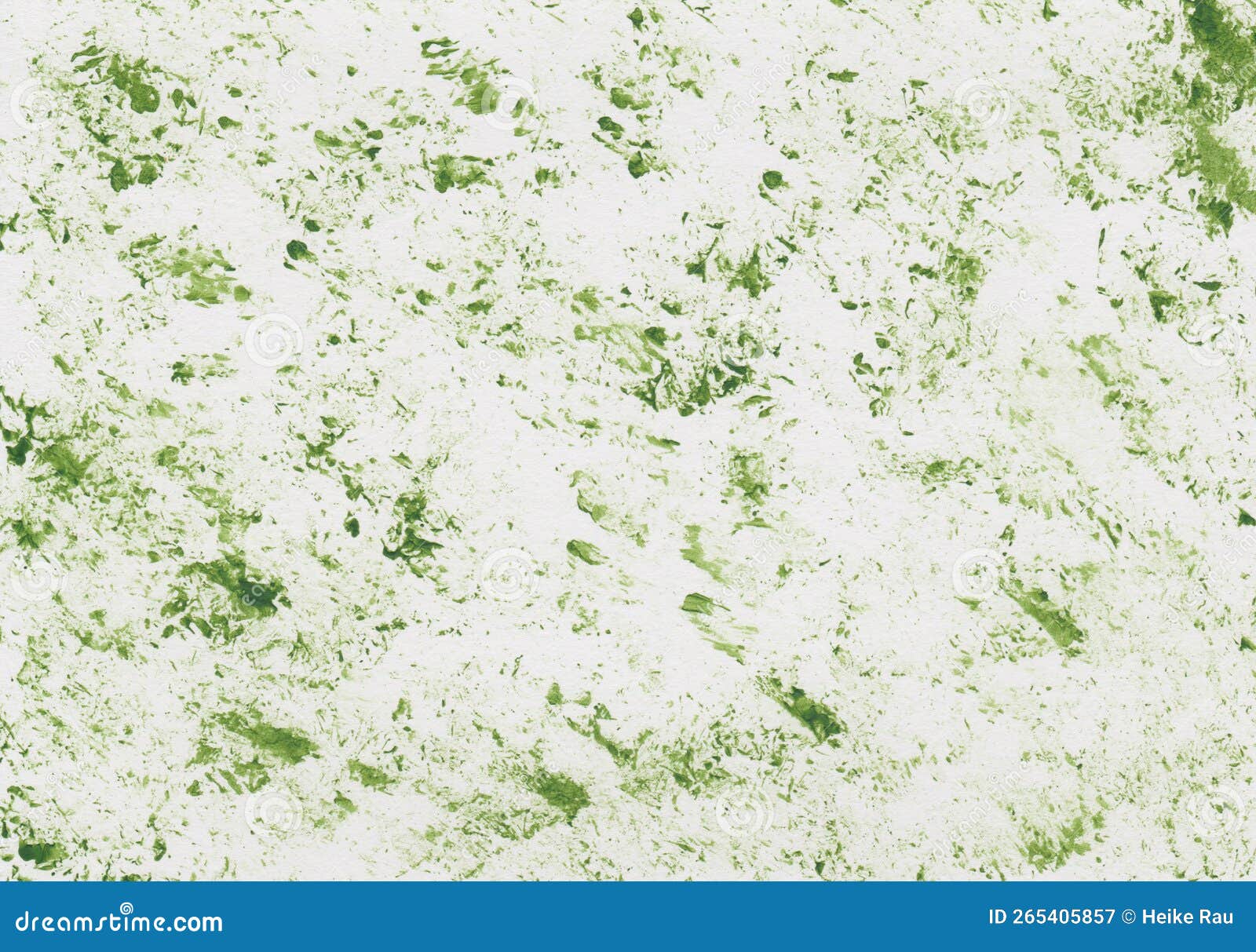 Acrylic Paint in Green Dabbed on a Sheet of Paper Stock Illustration ...