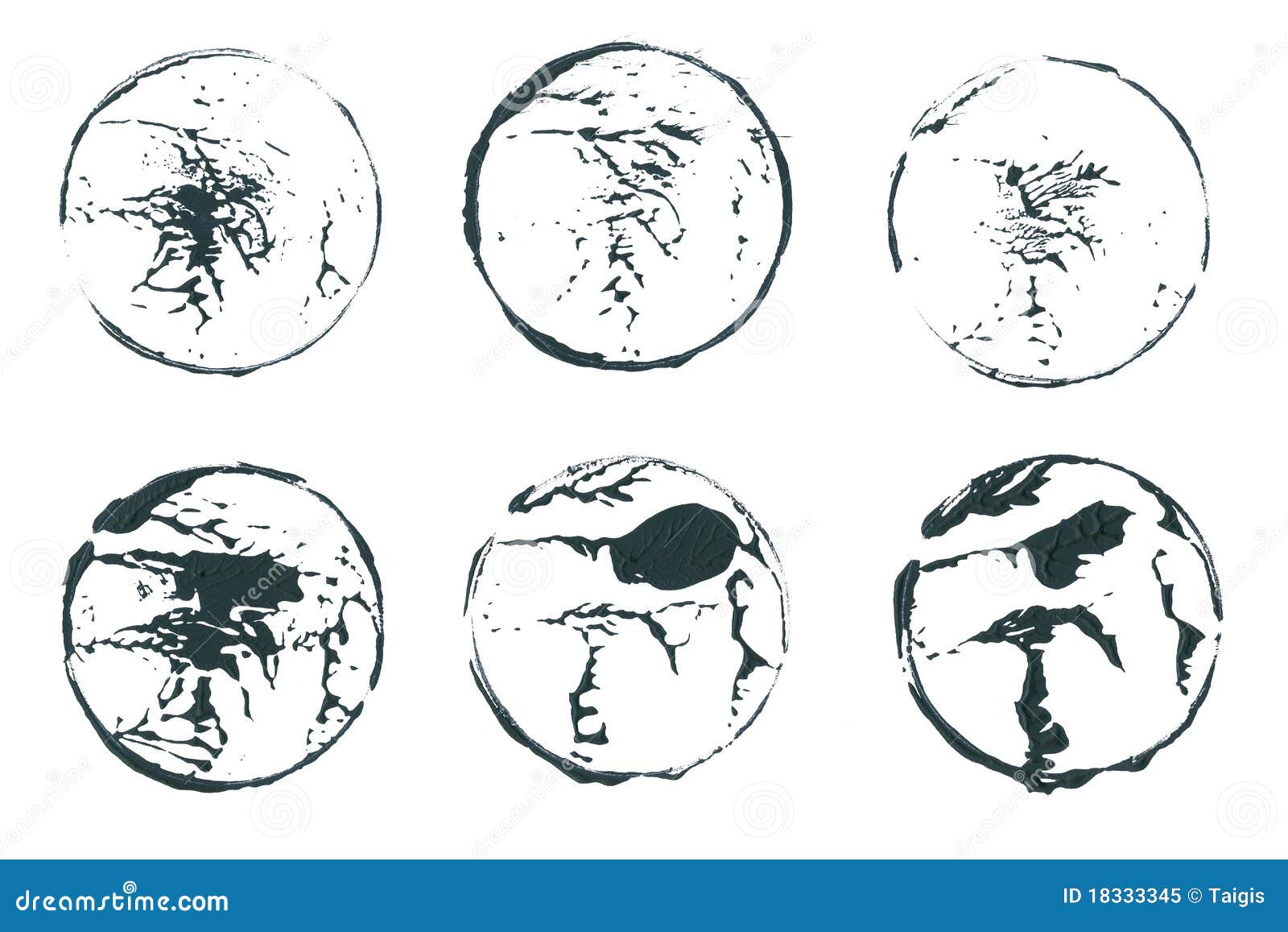 Acrylic paint icons set stock illustration. Illustration of empty ...