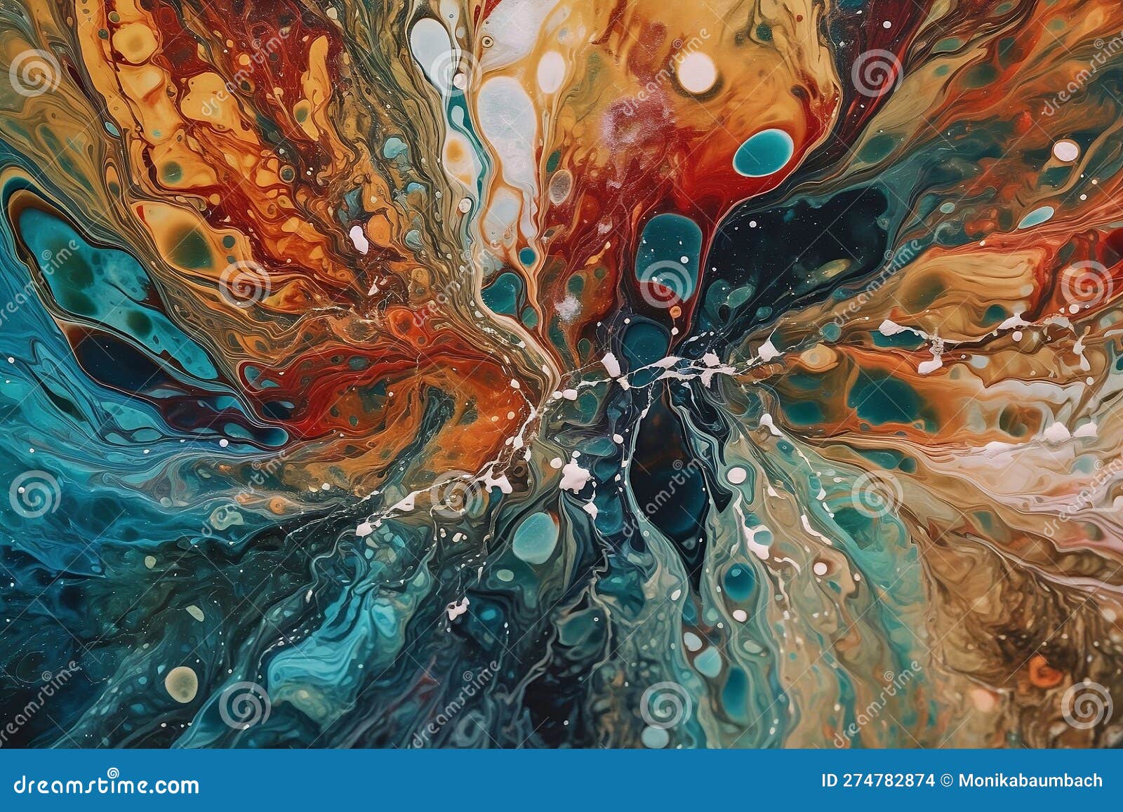 Acrylic Paint Splash Image. Generative AI Stock Illustration ...