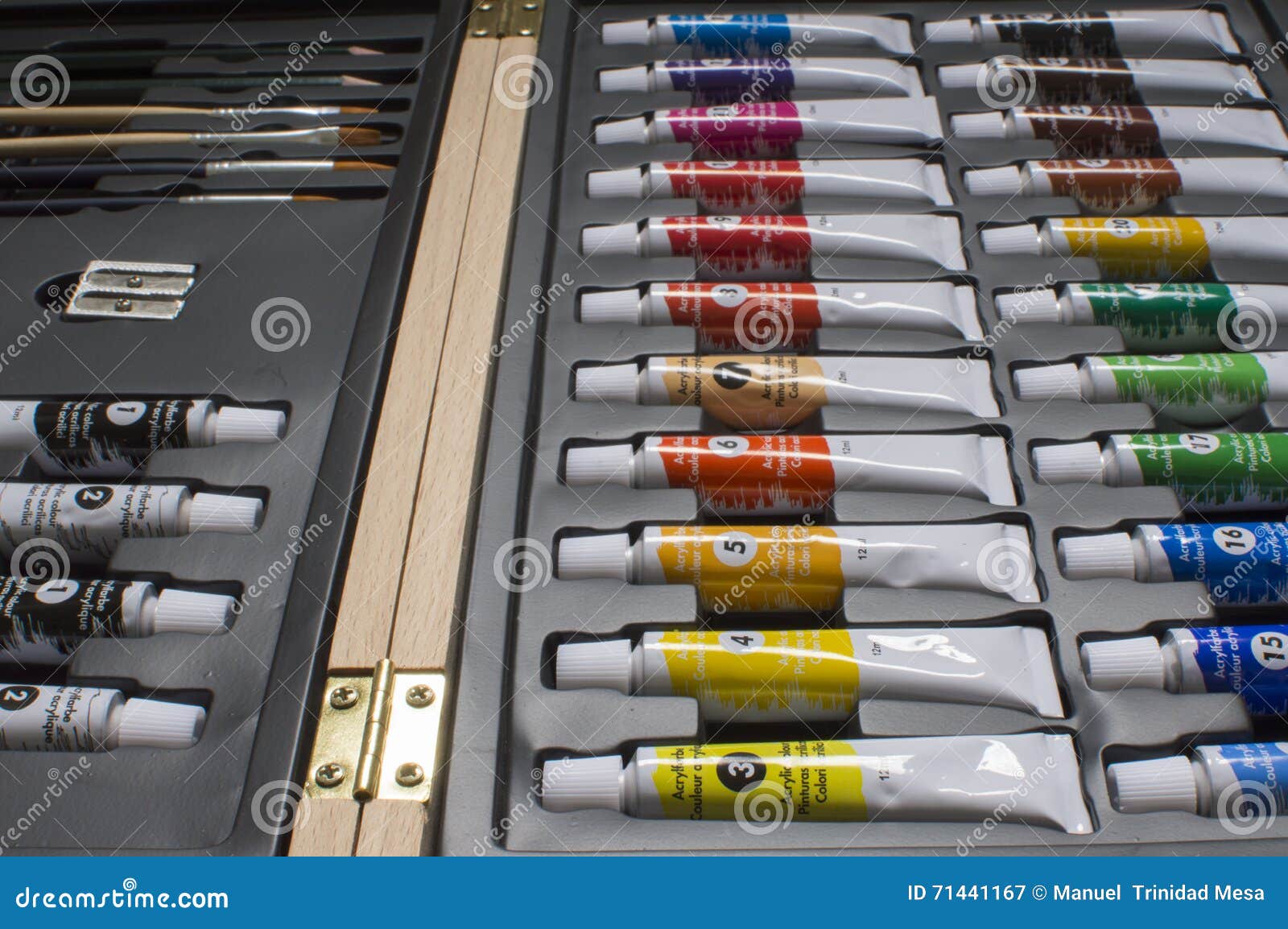 Acrylic paint tubes stock image. Image of rainbow, color - 71441167