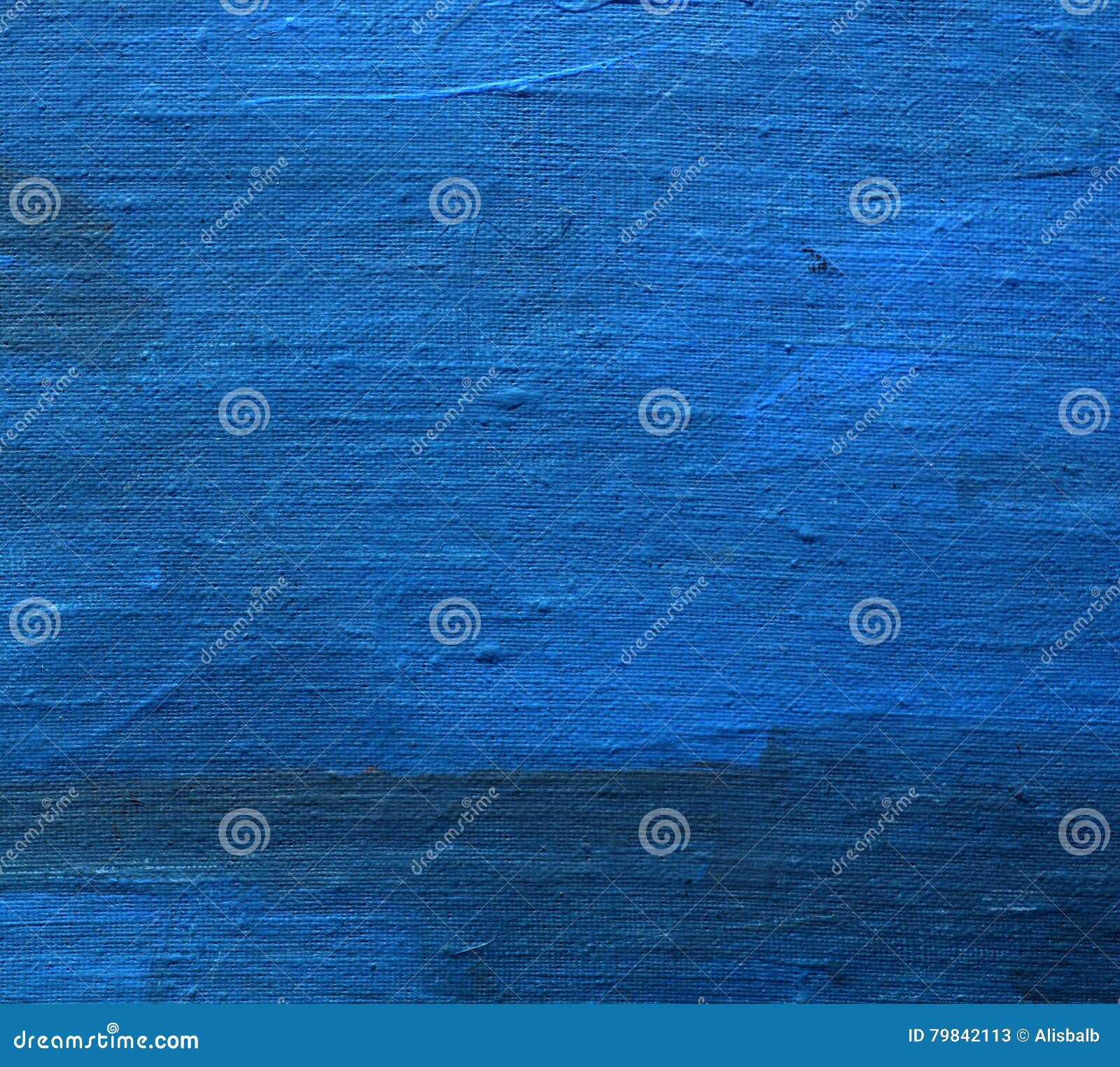 Acrylic Painted Art Linen Canvas Blue Background Stock Image - Image of ...
