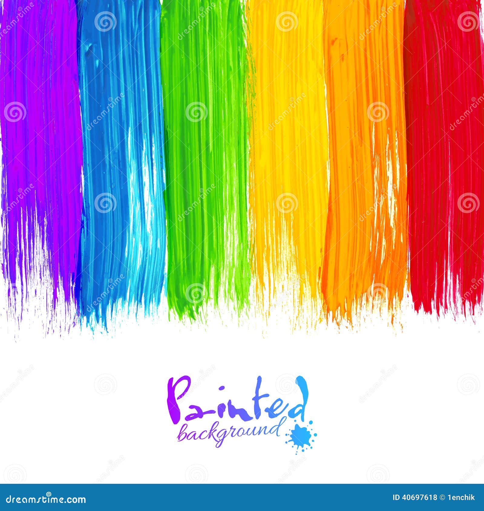 Acrylic Painted Stripes, Vector Background Stock Vector - Illustration ...
