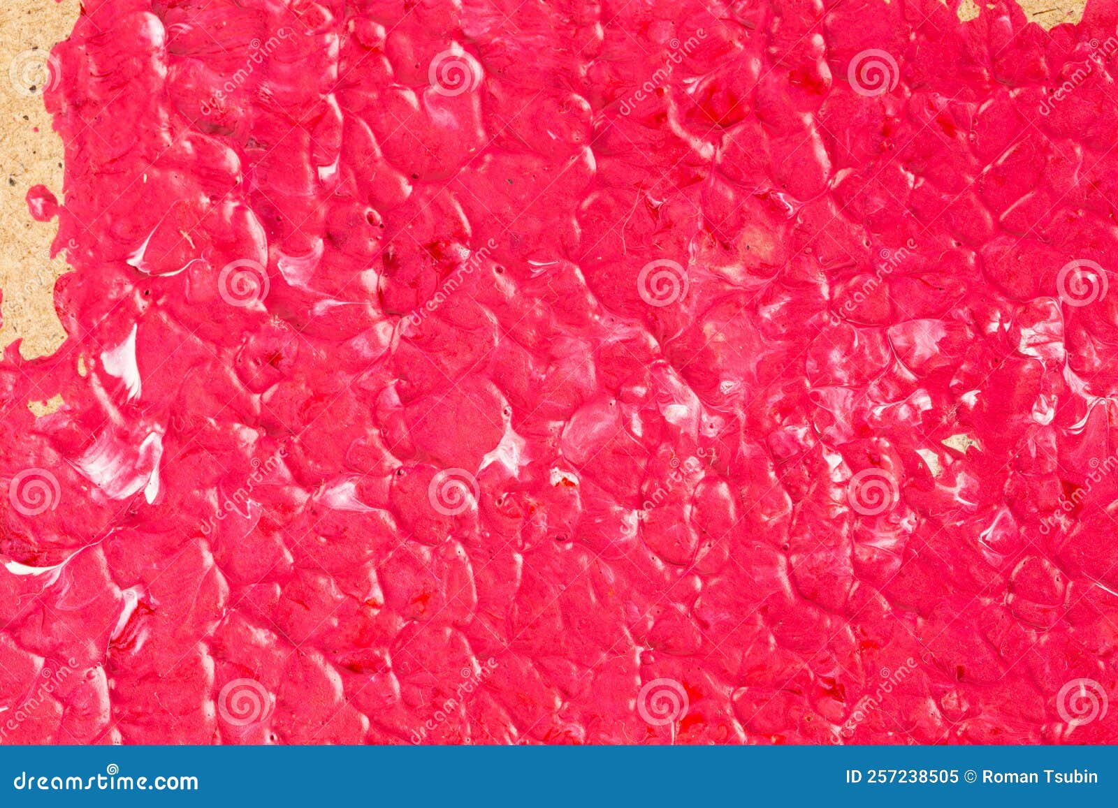Acrylic Pink Paint Texture Background on Cardboard Stock Image - Image ...