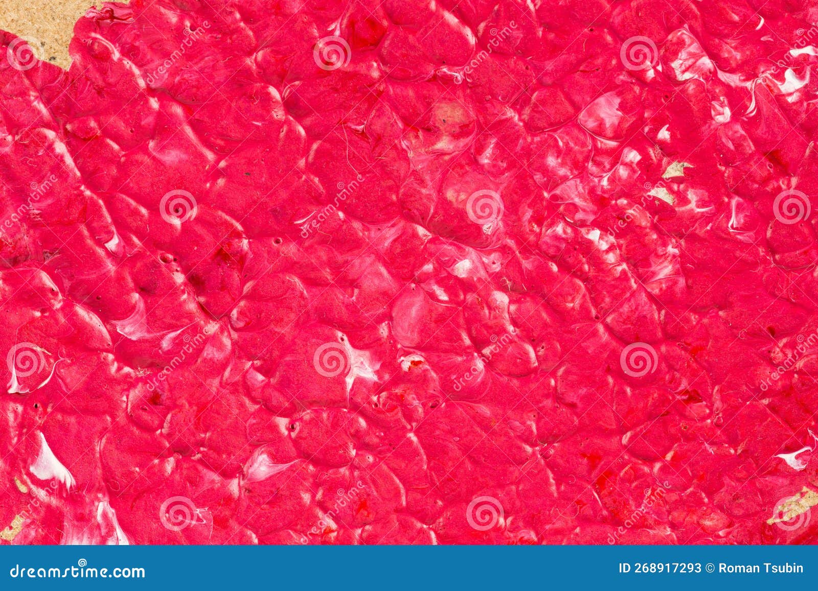 Acrylic Pink Paint Texture Background on Cardboard Stock Image - Image ...