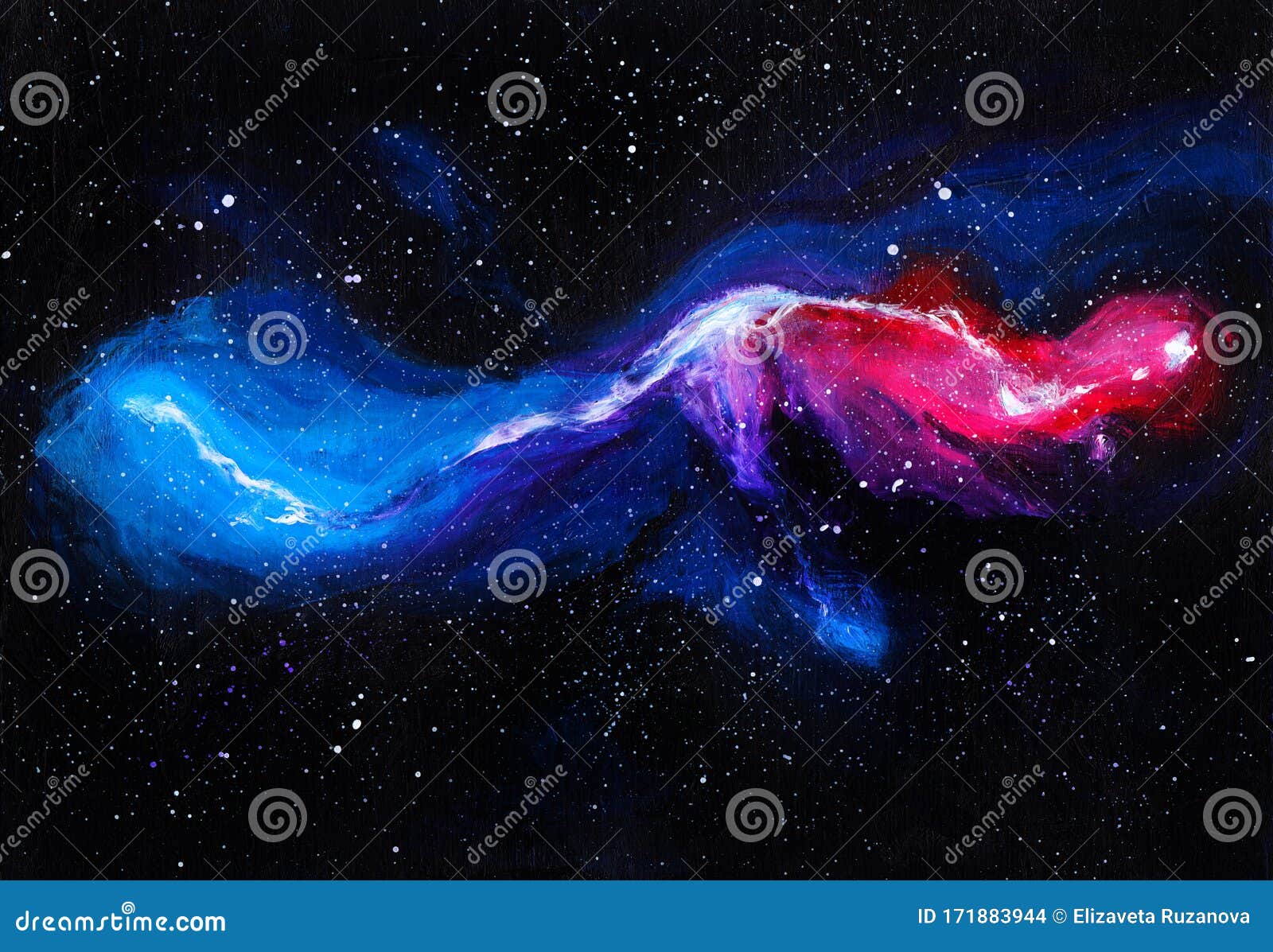 Acrylic Space. Abstract Cosmic Background Stock Illustration ...