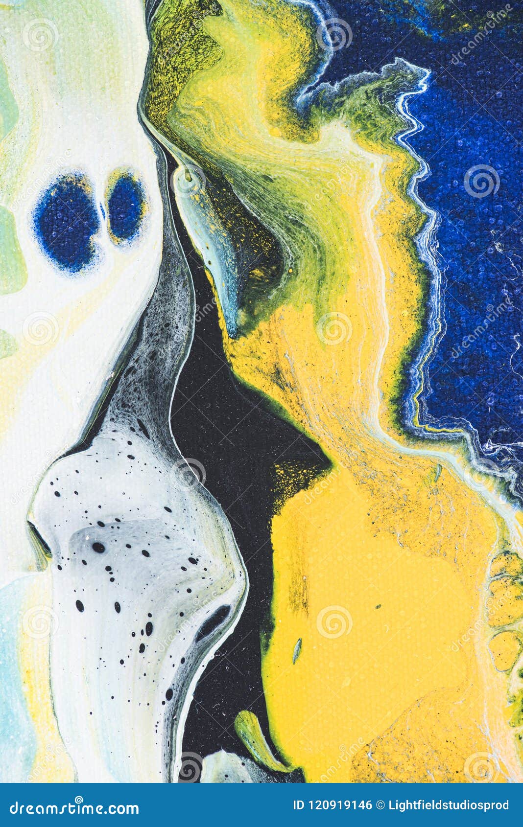 Acrylic Texture Colored with Yellow Stock Photo - Image of painted ...