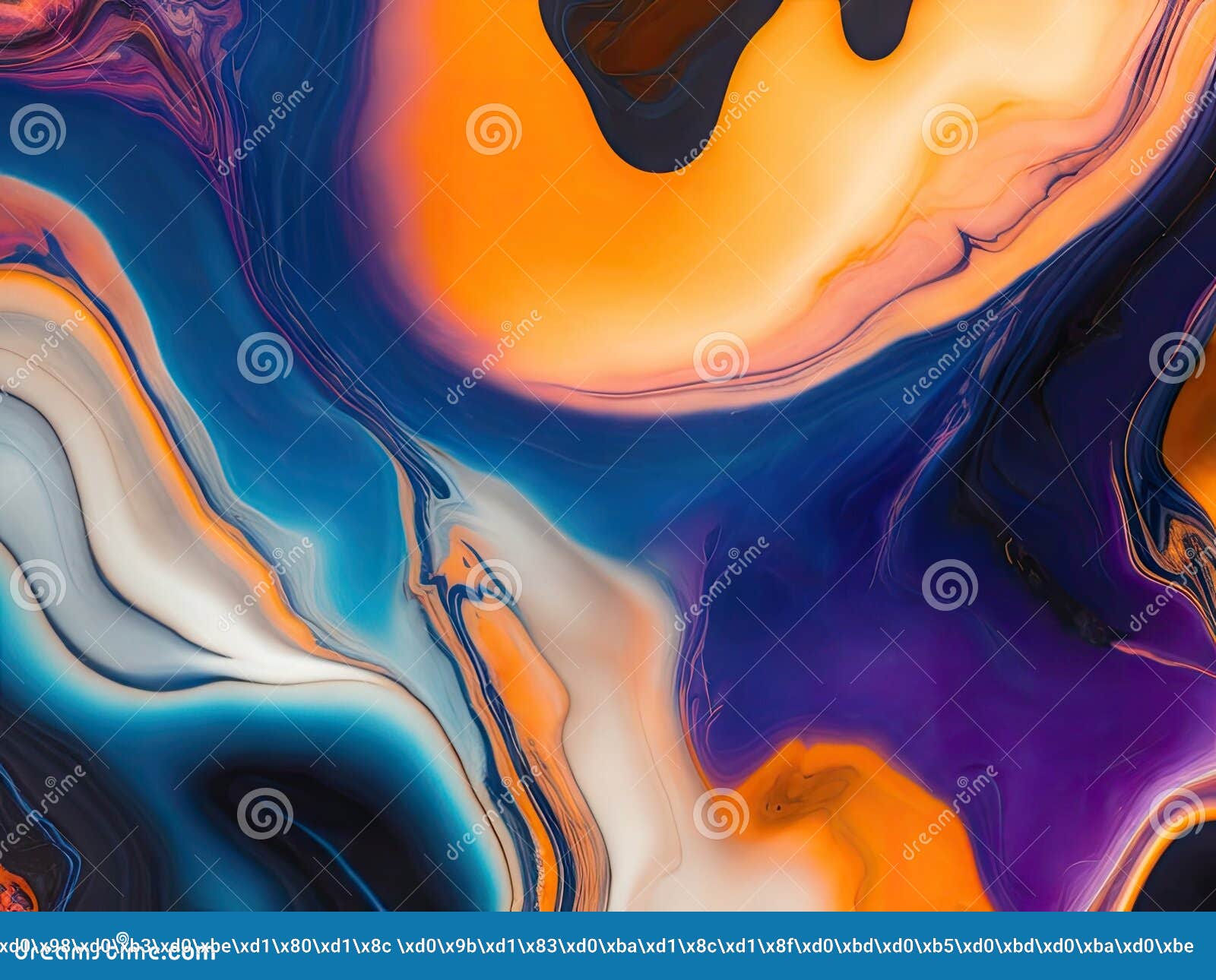 Acrylic Texture with Marble or Ocean Pattern, Multi Color Background ...