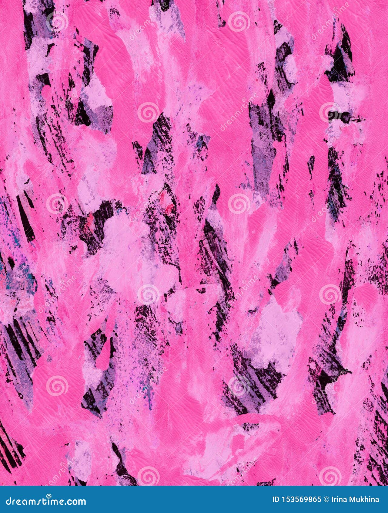 Acrylic Texture Pink Color, Handmade for Background Stock Image - Image ...