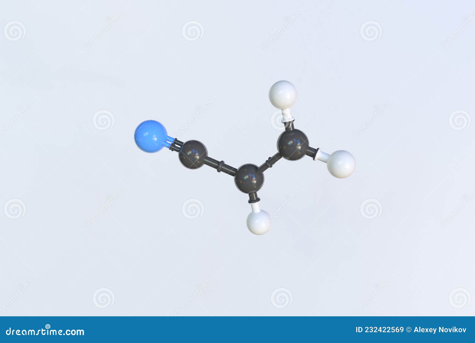 Acrylonitrile Molecule, Polyacrylonitrile (PAN) And ABS Plastic ...
