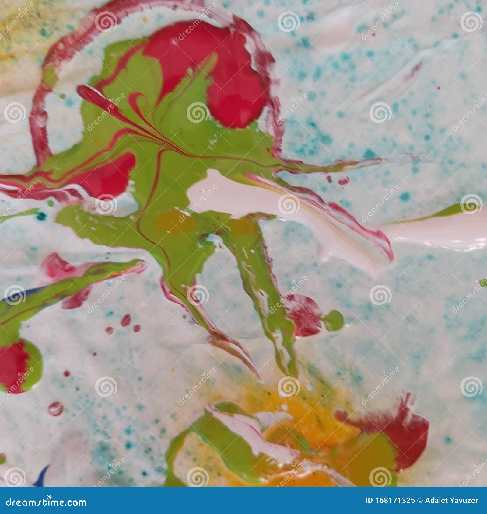 Acryluc Pouring Abstract Design Paintings for Texture Stock Image ...