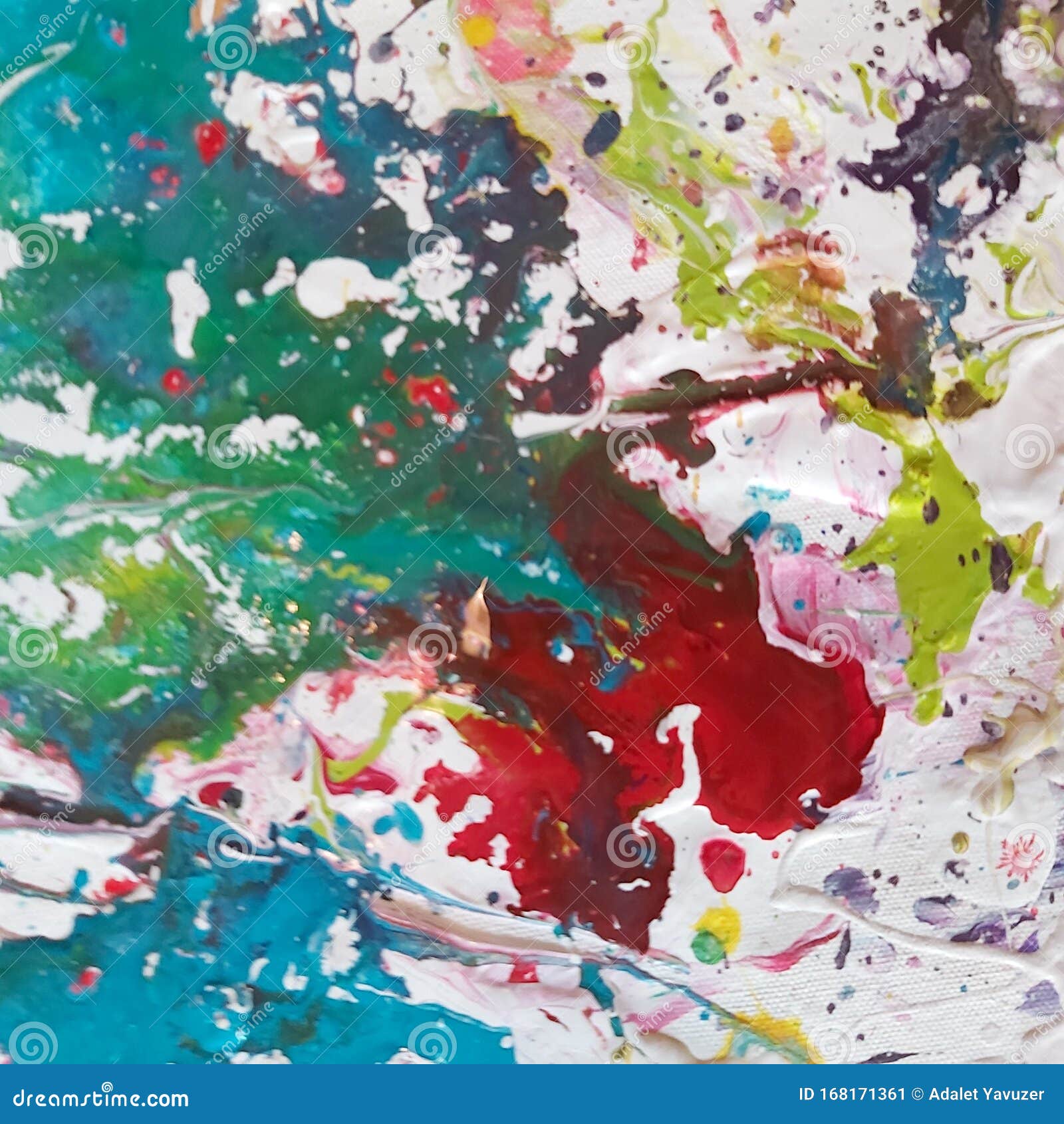 Acrylic Pouring Abstract Design Paintings for Texture Stock Image ...