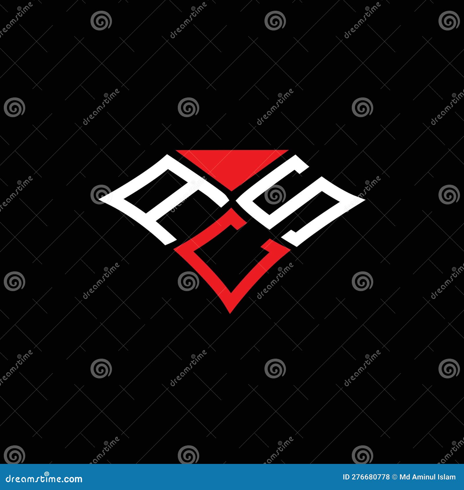 ACS Letter Logo Creative Design with Vector Graphic Stock Vector ...