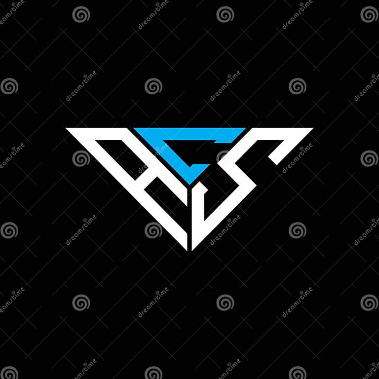 ACS Letter Logo Creative Design with Vector Graphic, Stock Vector ...