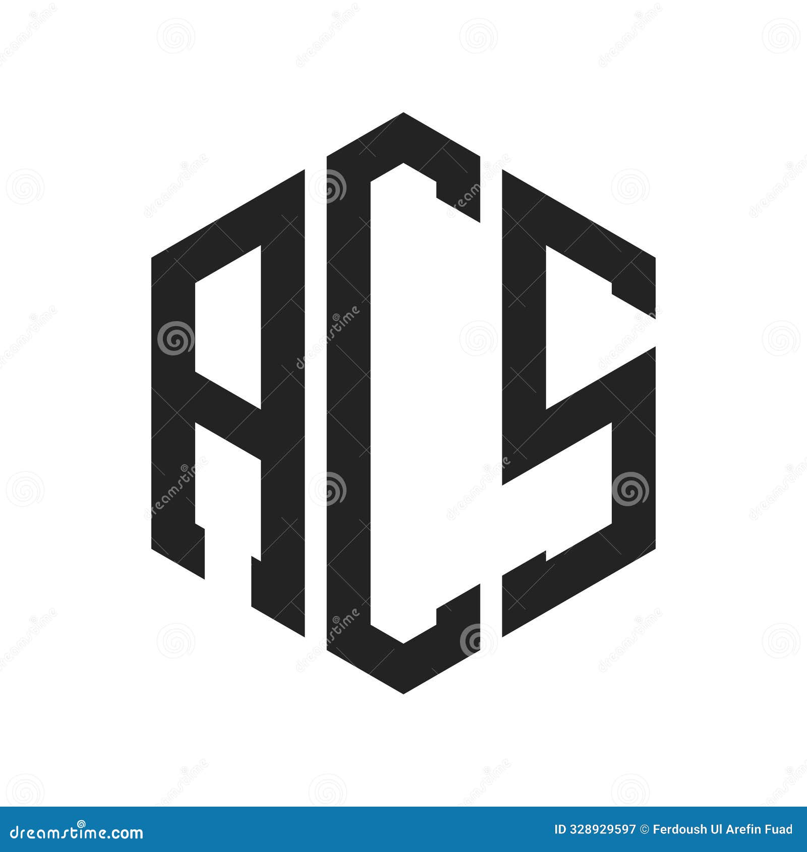 ACS Logo Design. Initial Letter ACS Monogram Logo Using Hexagon Shape ...