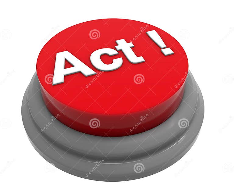 Act button concept stock illustration. Illustration of care - 62691119