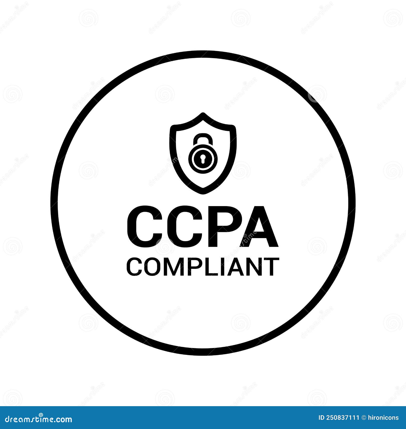 Act, California, Ccpa, Privacy Icon. Black Vector Graphics Stock ...