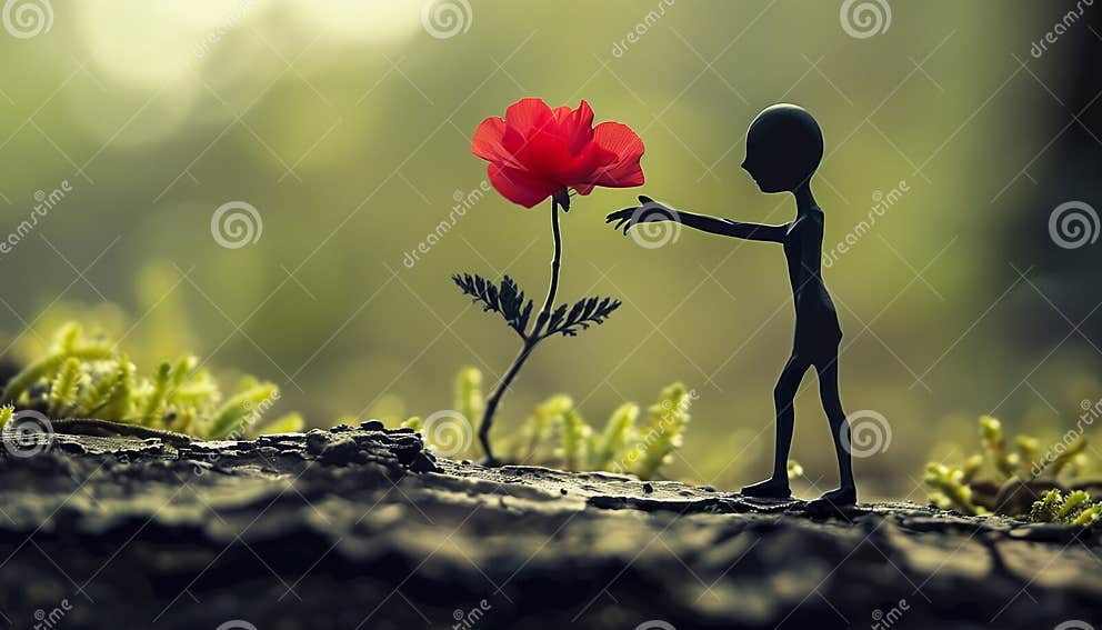 Act of care. AI generated. stock illustration. Illustration of ...