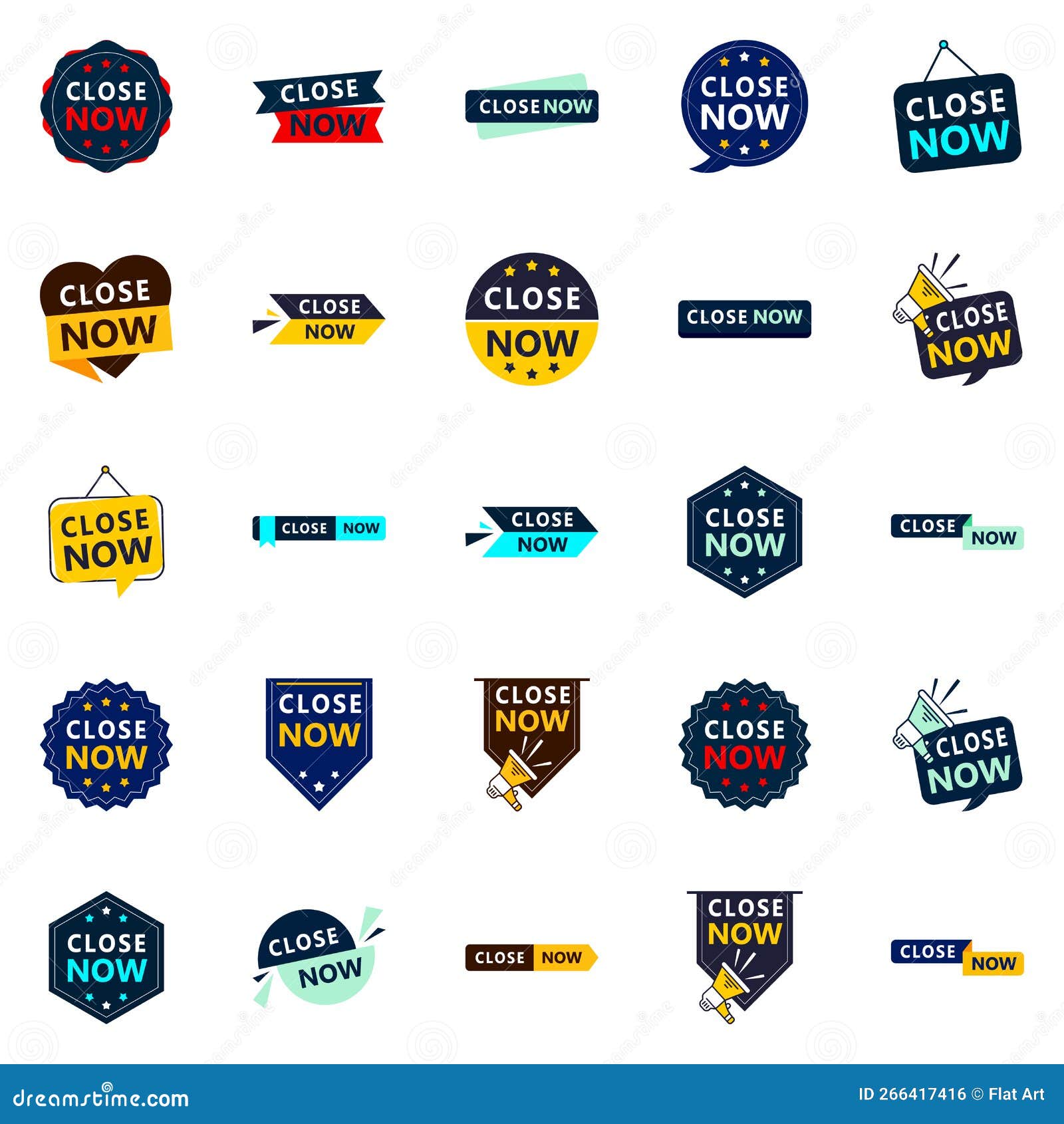 Act Fast Text Banners Pack of 25 Stock Vector - Illustration of market ...