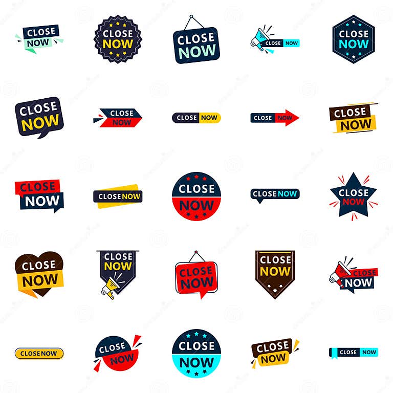 Act Fast Text Banners Pack of 25 Stock Vector - Illustration of banner ...