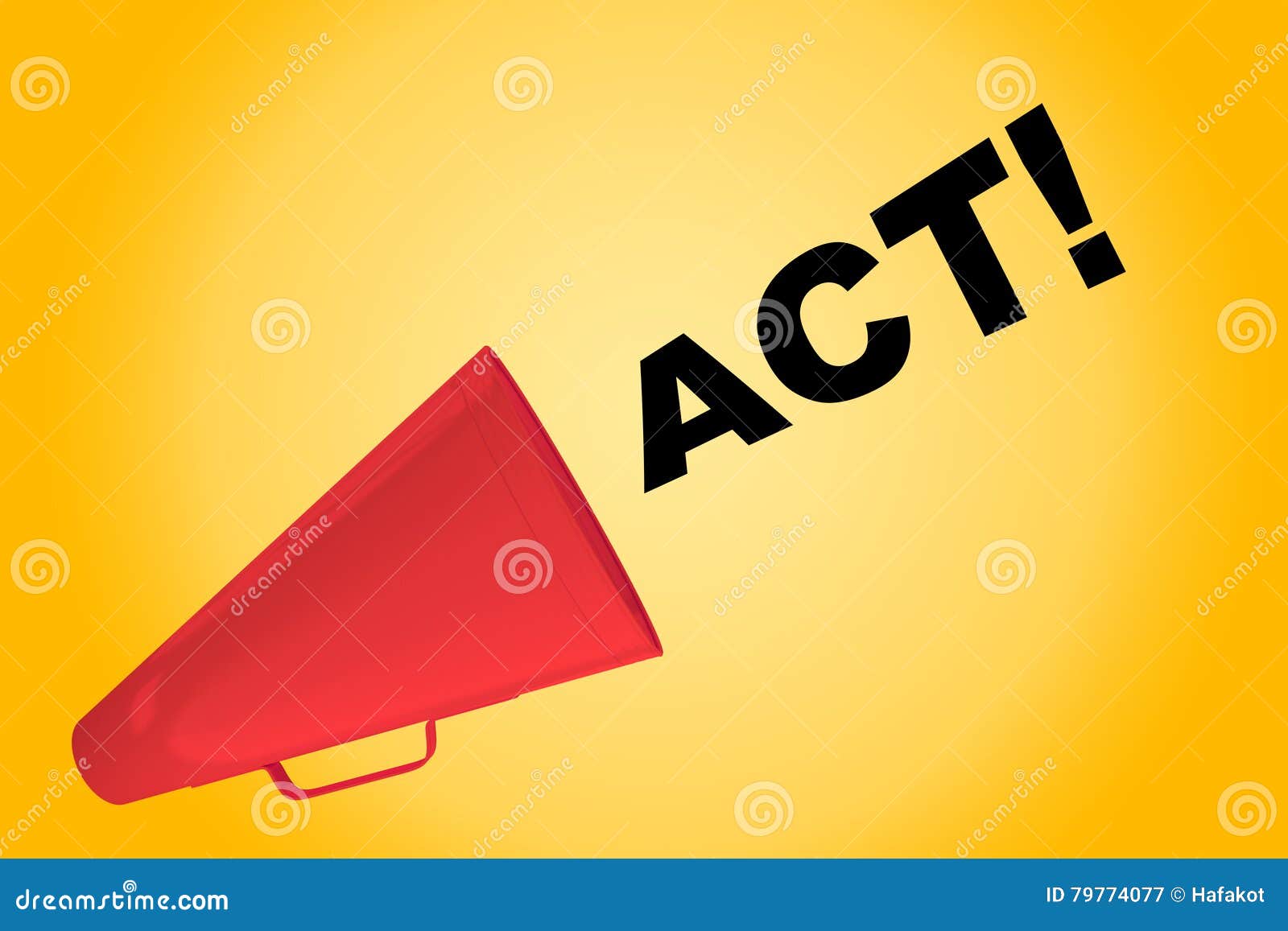 Act! - Motivational Concept Stock Illustration - Illustration of ...