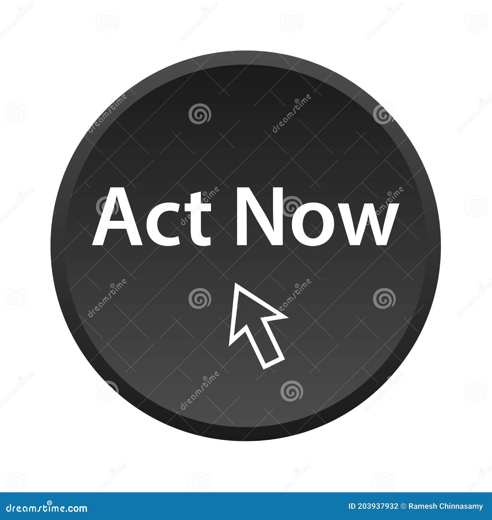 Act now button stock vector. Illustration of experience - 203937932