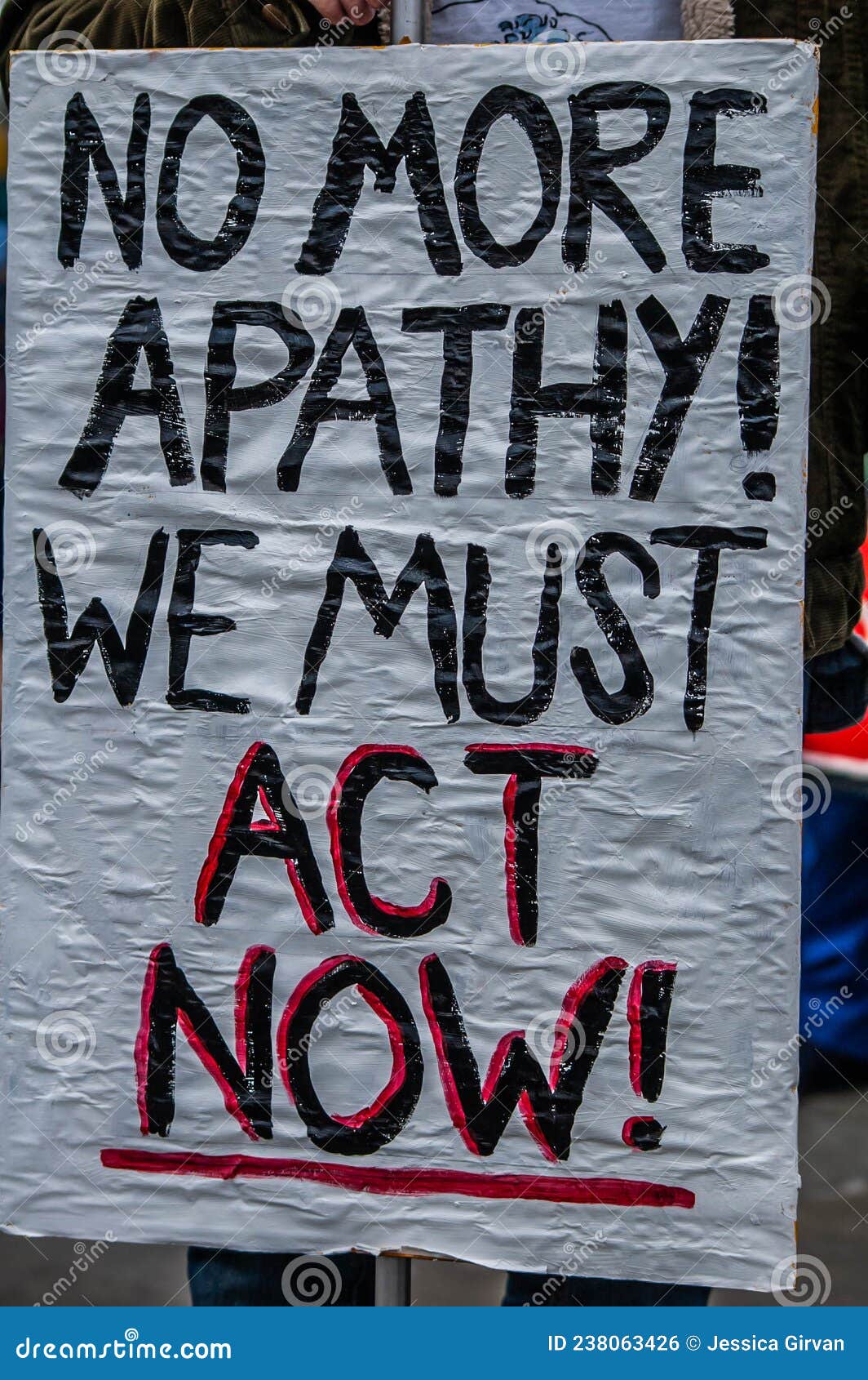 ACT NOW Placard at a Climate Change Protest Editorial Photo - Image of ...