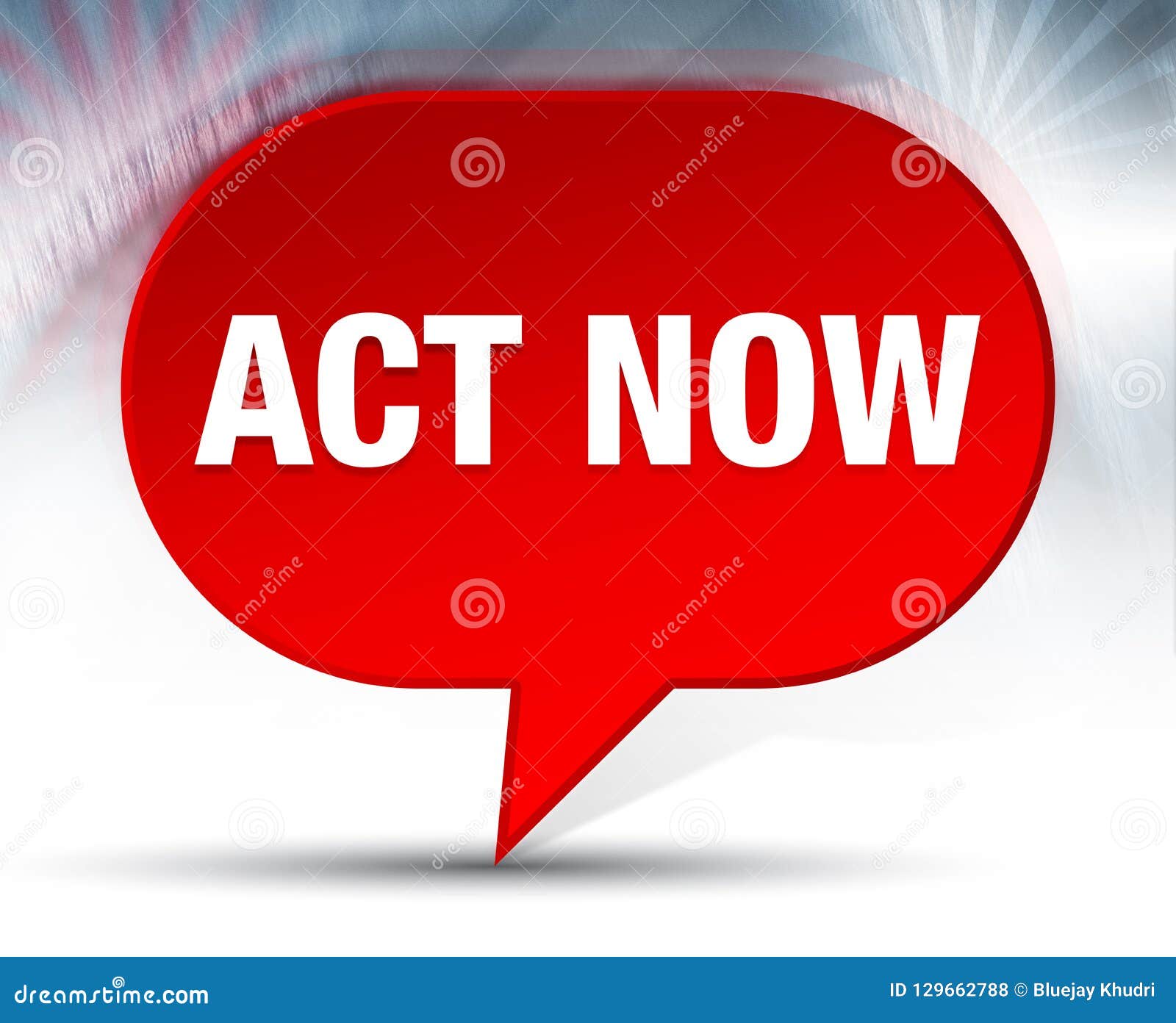 Act Now Red Bubble Background Stock Illustration - Illustration of ...