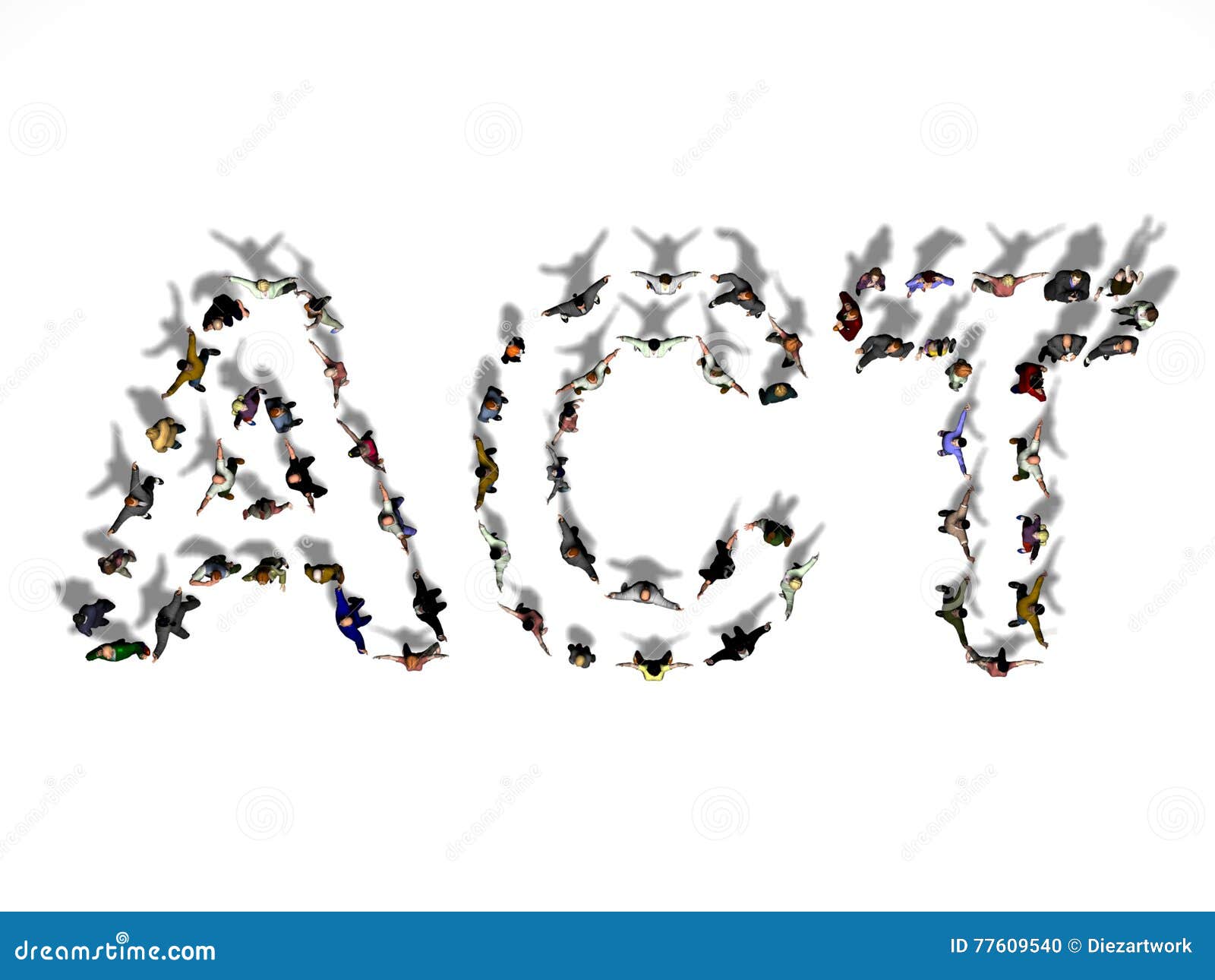 Act stock illustration. Illustration of people, initiative - 77609540