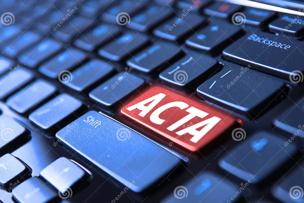 ACTA editorial stock image. Image of mark, prohibits - 23077214