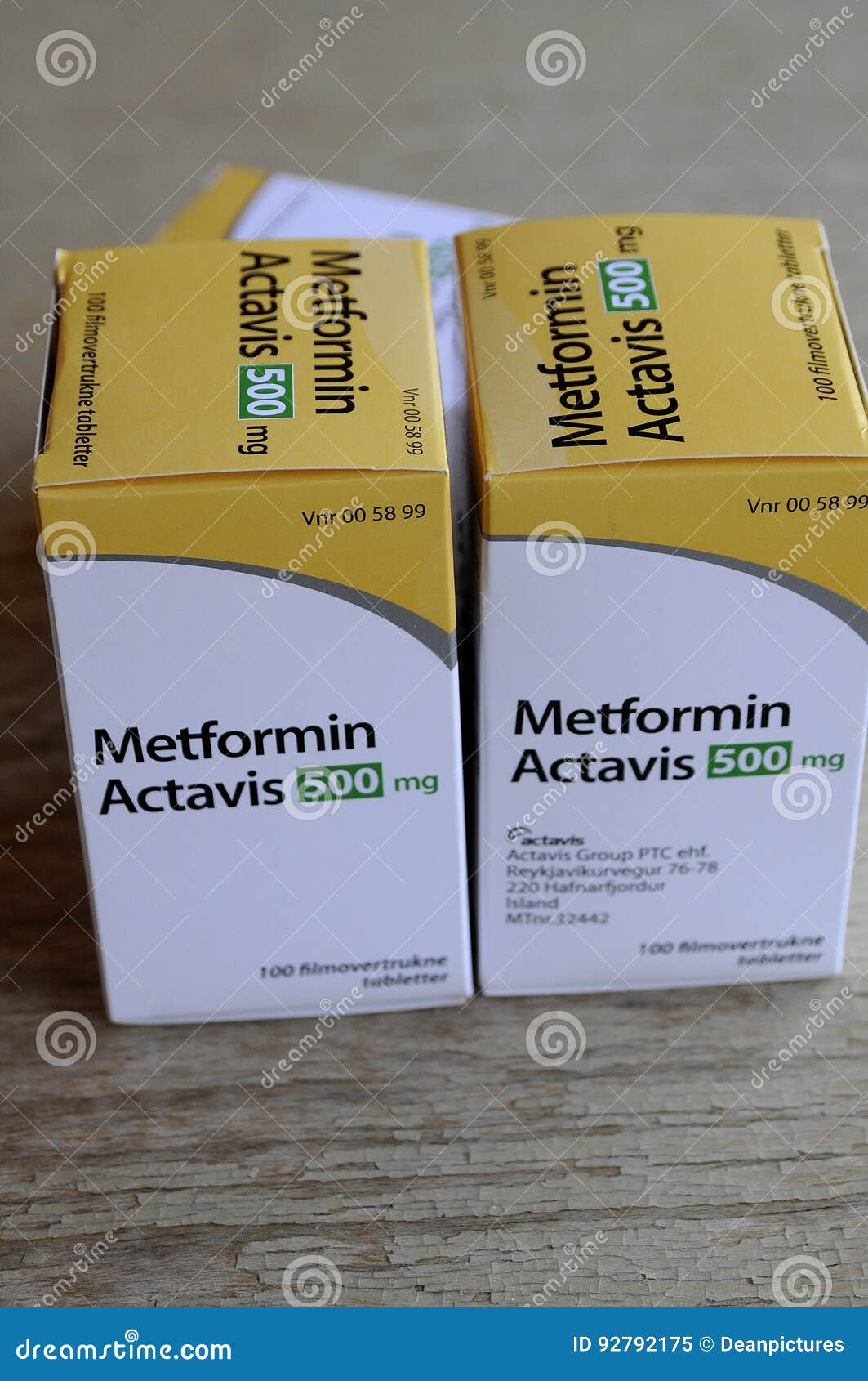 Actavis De Metformin De La Medicina De Diabites Imagen editorial ...