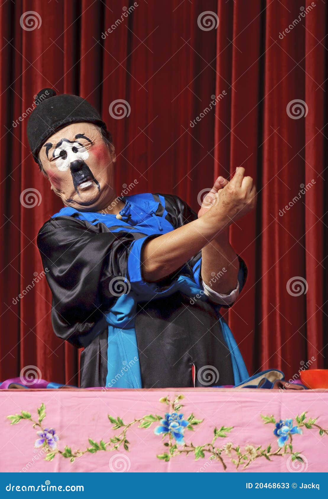 Acteur Traditionnel Chinois De Pantomime Photo stock éditorial - Image ...