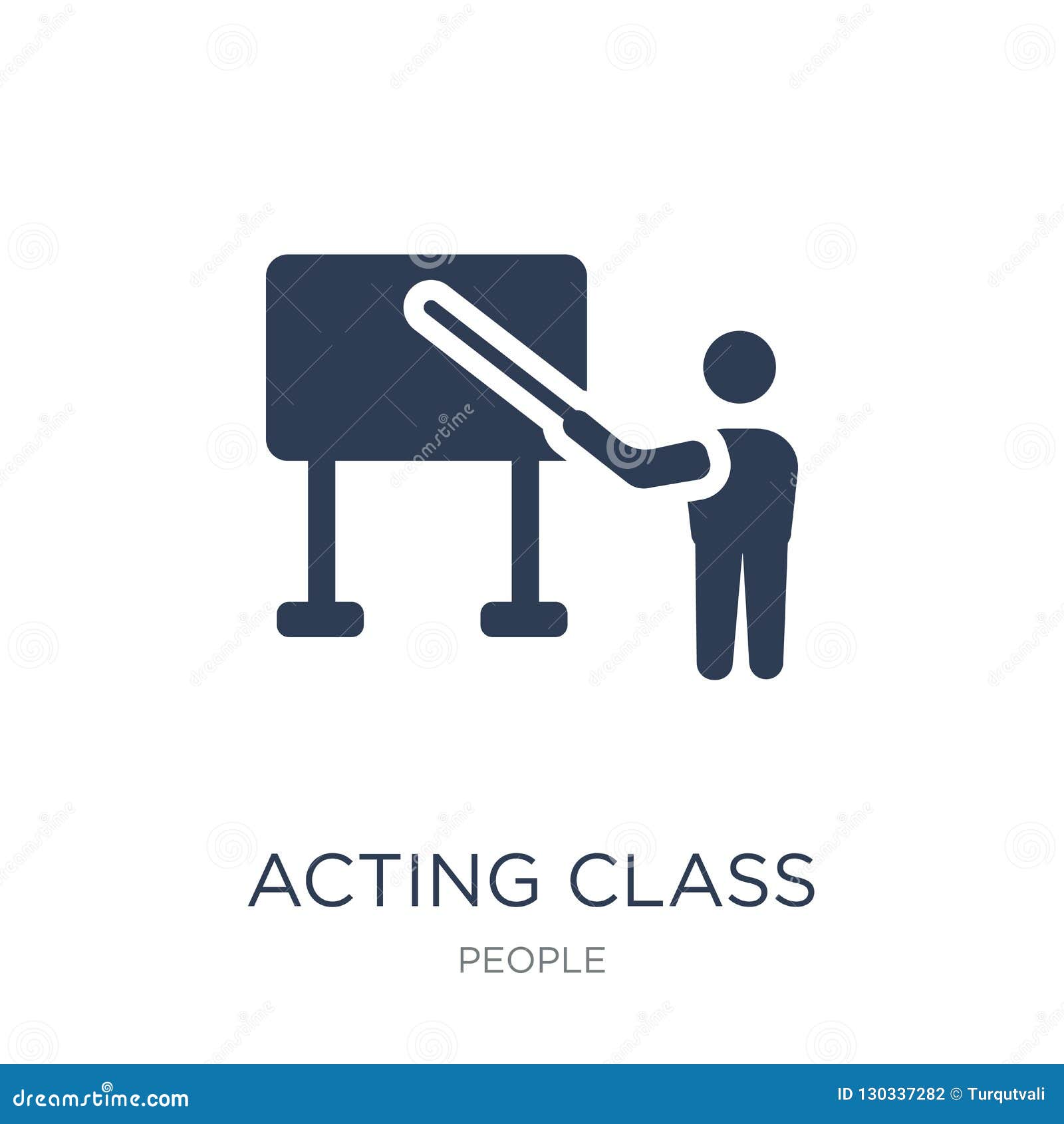 Acting Class Icon. Trendy Acting Class Logo Concept On White Background ...
