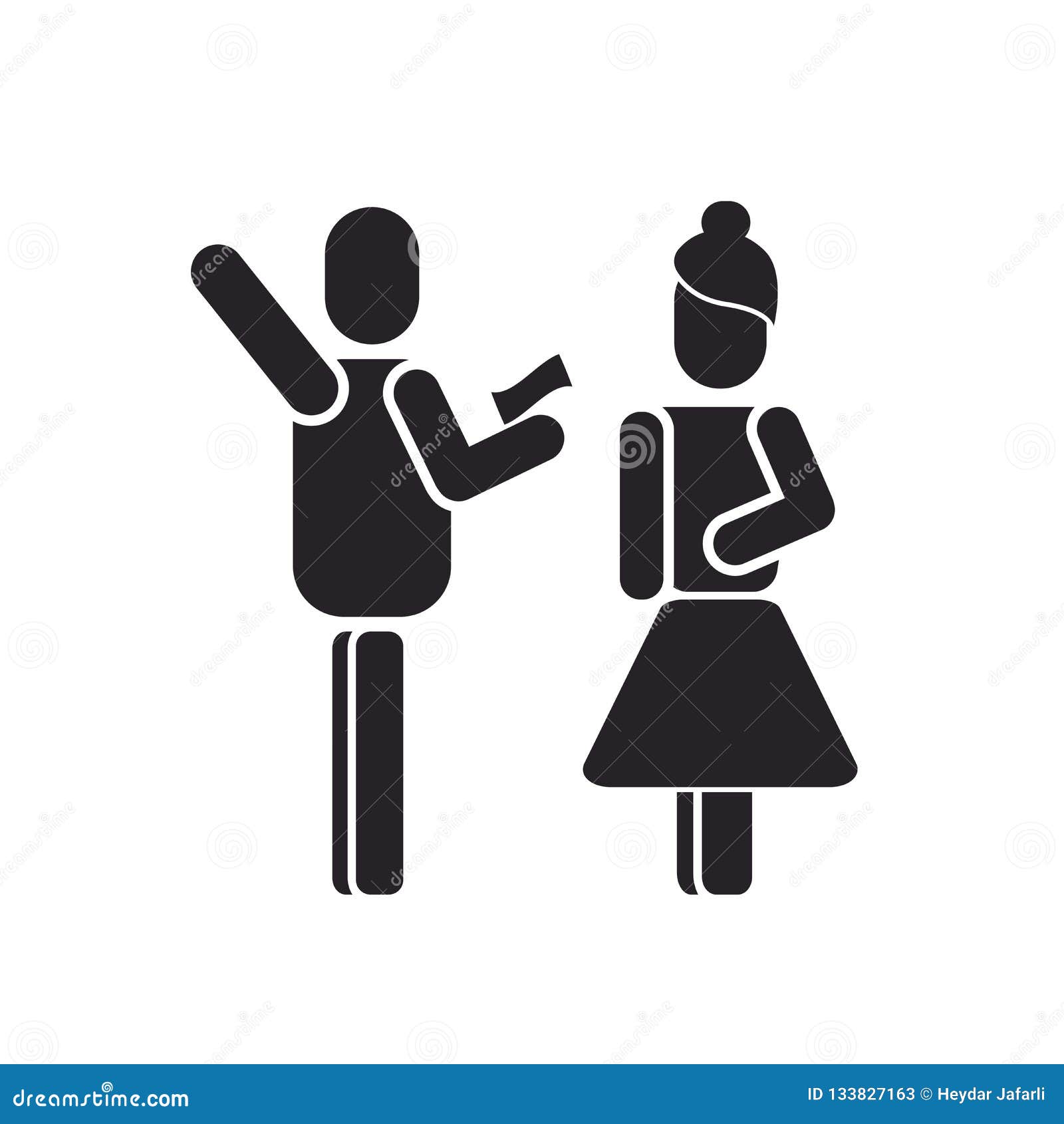 Acting Class Icon Vector Sign And Symbol Isolated On White Background ...