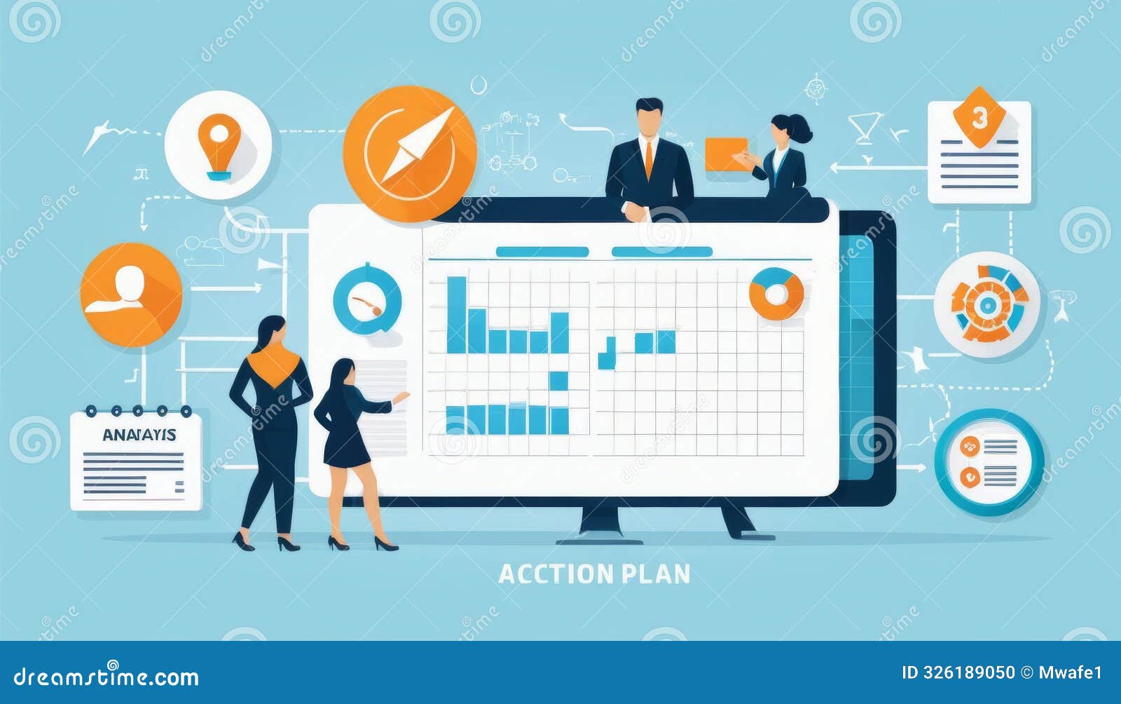 Action Action Strategy Action Plan Vector Task Planning Plan Concept ...