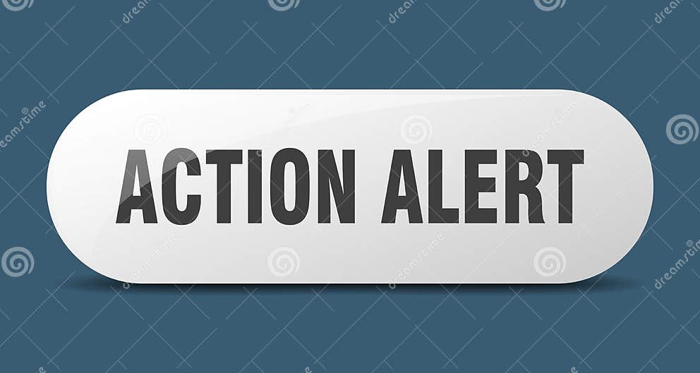 Action Alert Button. Action Alert Sign. Key. Push Button Stock Vector ...