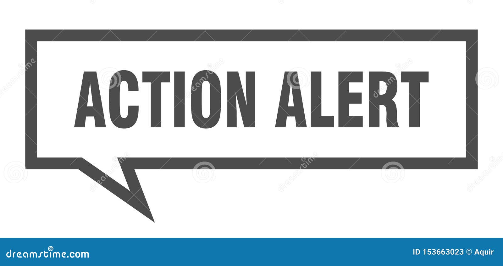 Action Alert Speech Bubble. Stock Vector - Illustration of grey, design ...