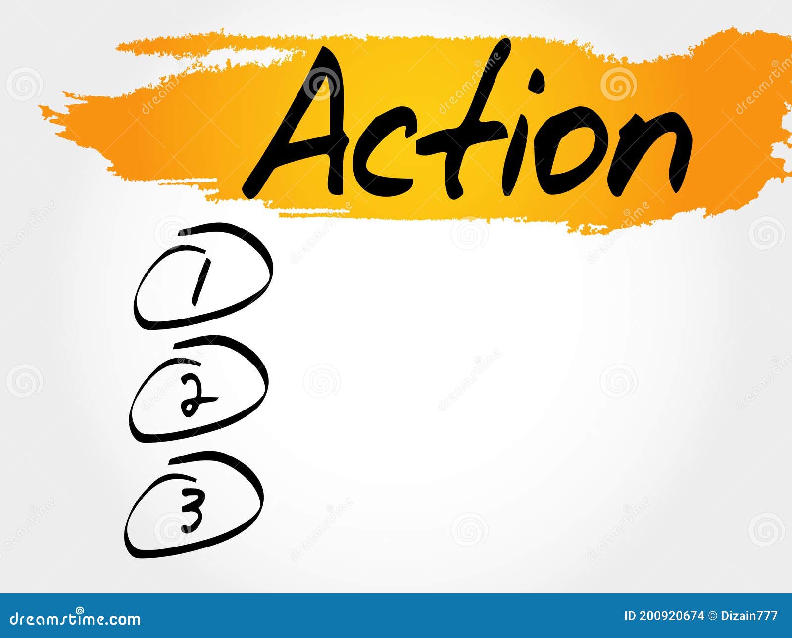 Action blank list stock illustration. Illustration of nature - 200920674