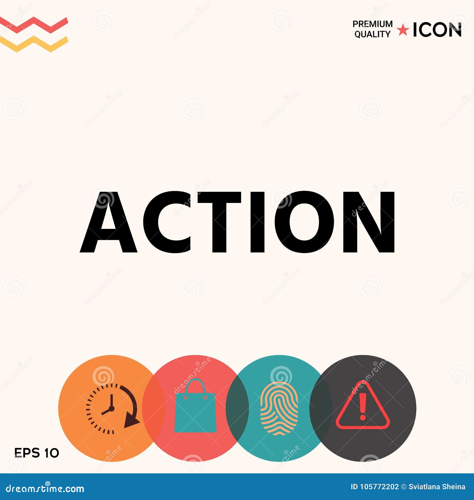 Action button symbol stock vector. Illustration of graphic - 105772202