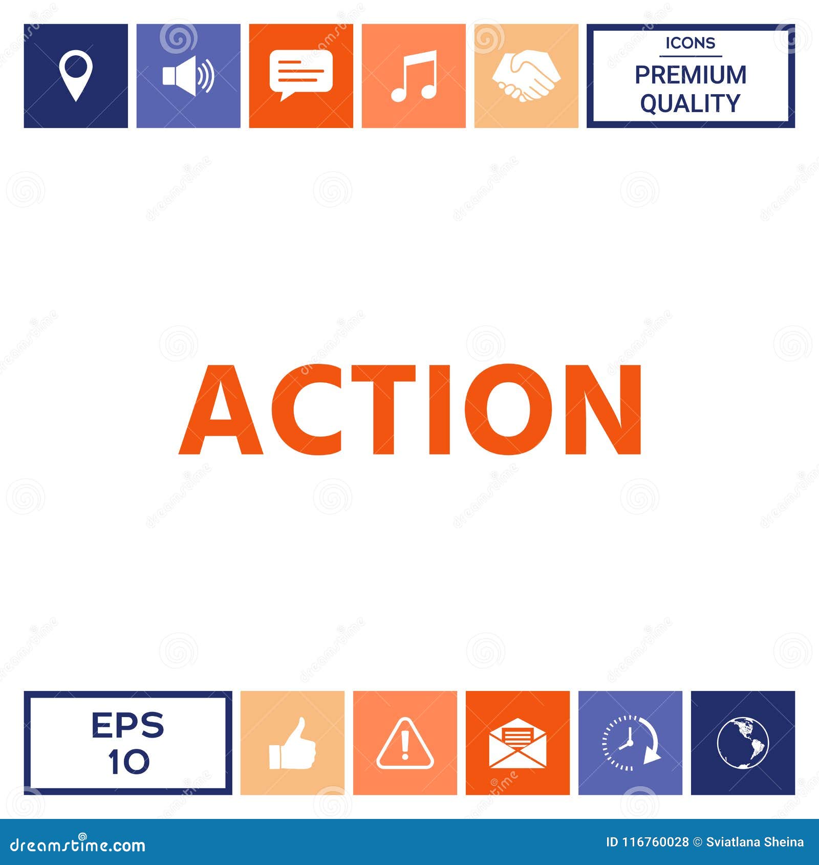 Action button symbol stock vector. Illustration of communication ...