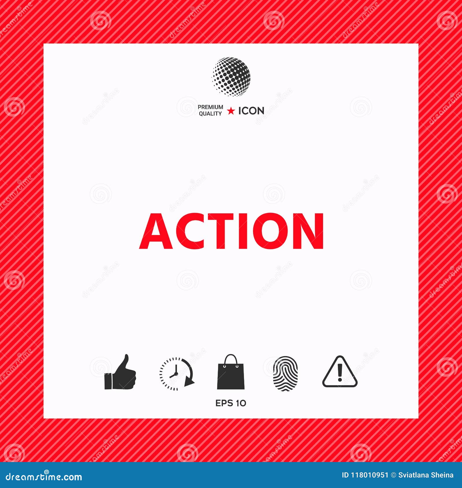 Action button symbol stock vector. Illustration of sign - 118010951